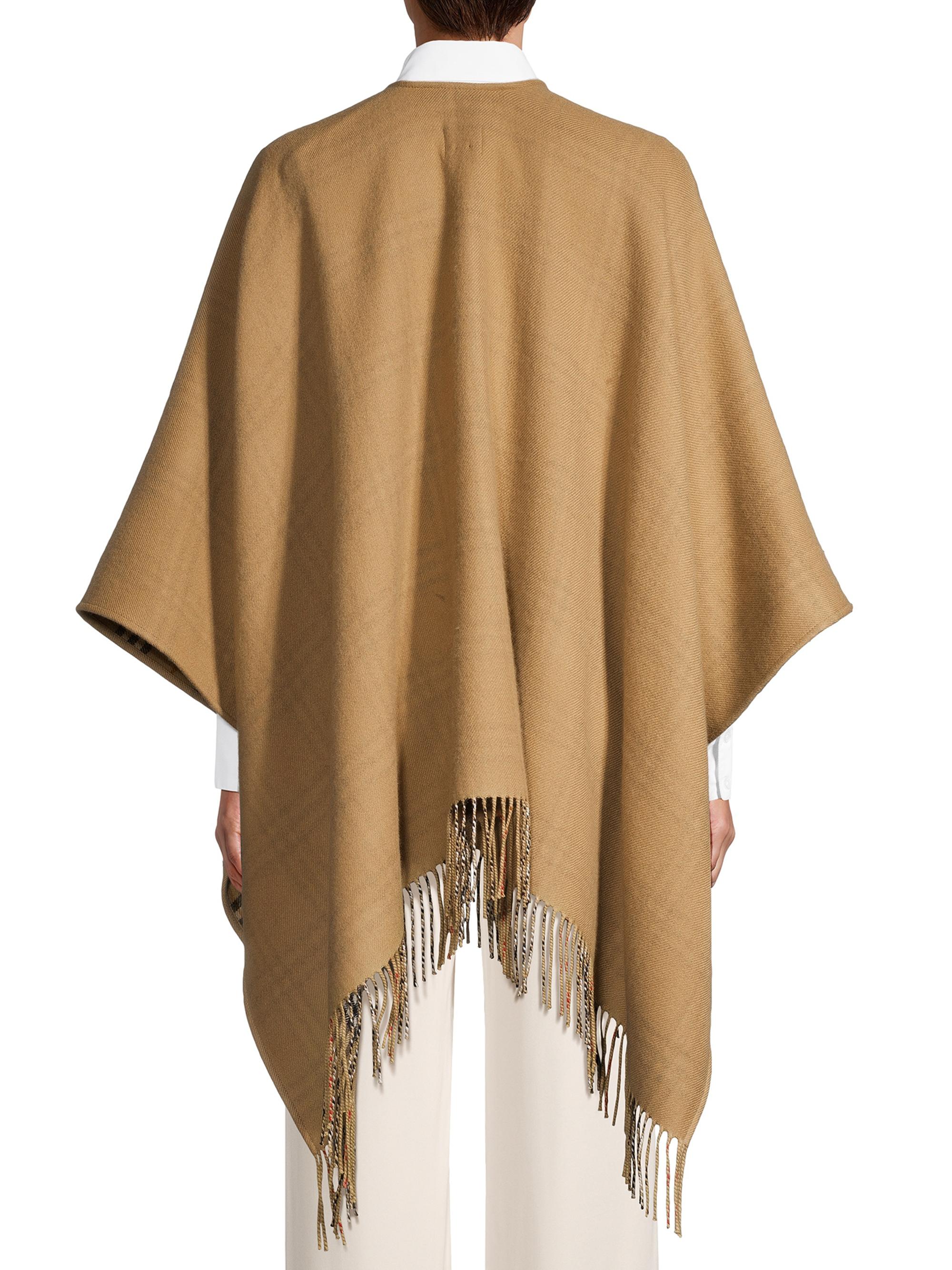 Burberry Reversible Wool Cape | Saks Fifth Avenue