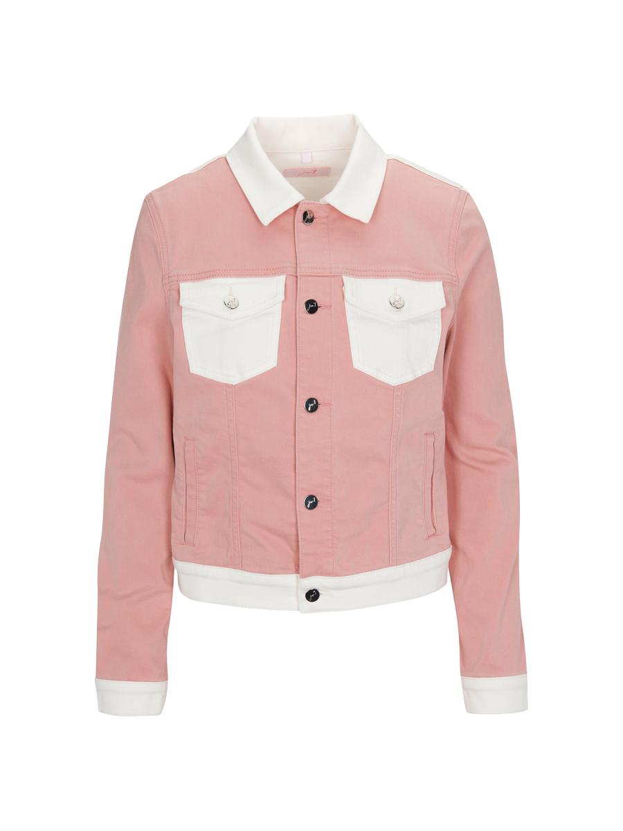 Jen7 Colorblock Cropped Trucker Jacket | Saks Fifth Avenue