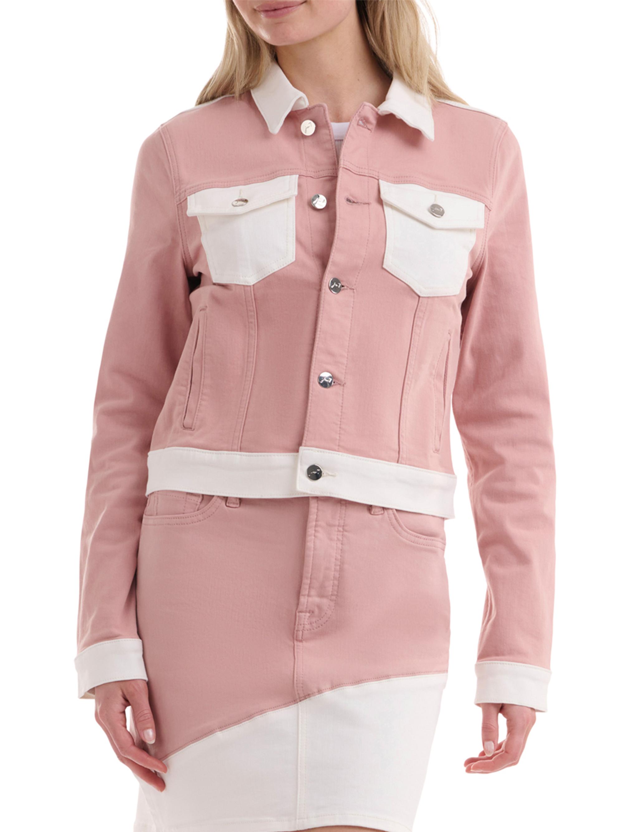 Jen7 Colorblock Cropped Trucker Jacket | Saks Fifth Avenue