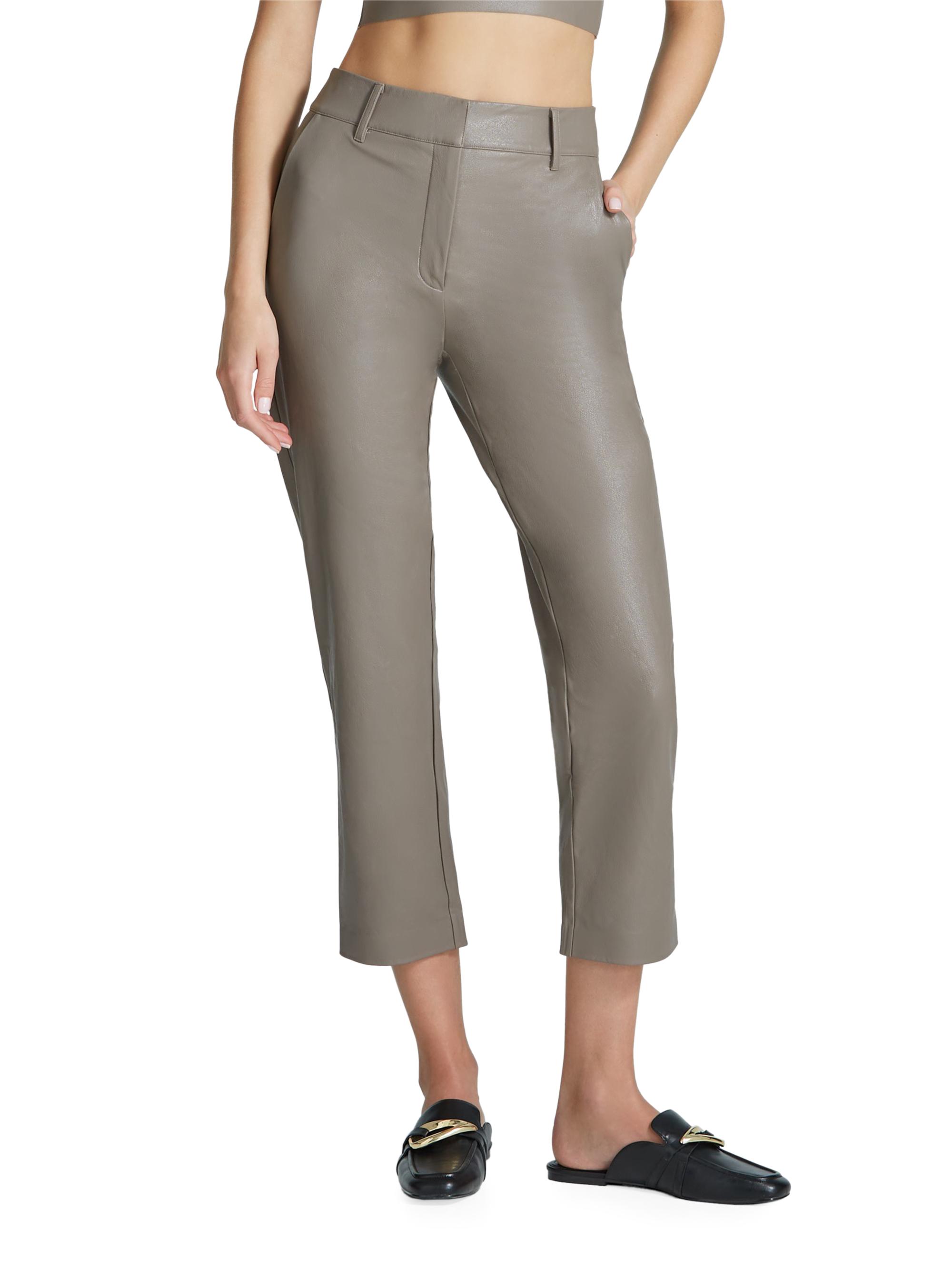 Exciting Cropped Faux Leather Pants Photos