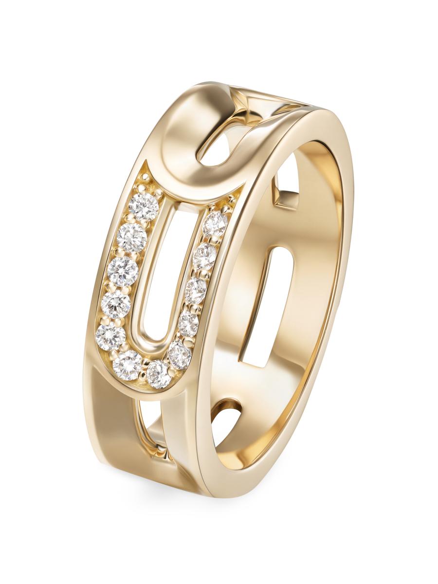 Melissa Kaye Kira 18K Yellow Gold & 0.51 TCW Diamond Ring | Saks Fifth ...