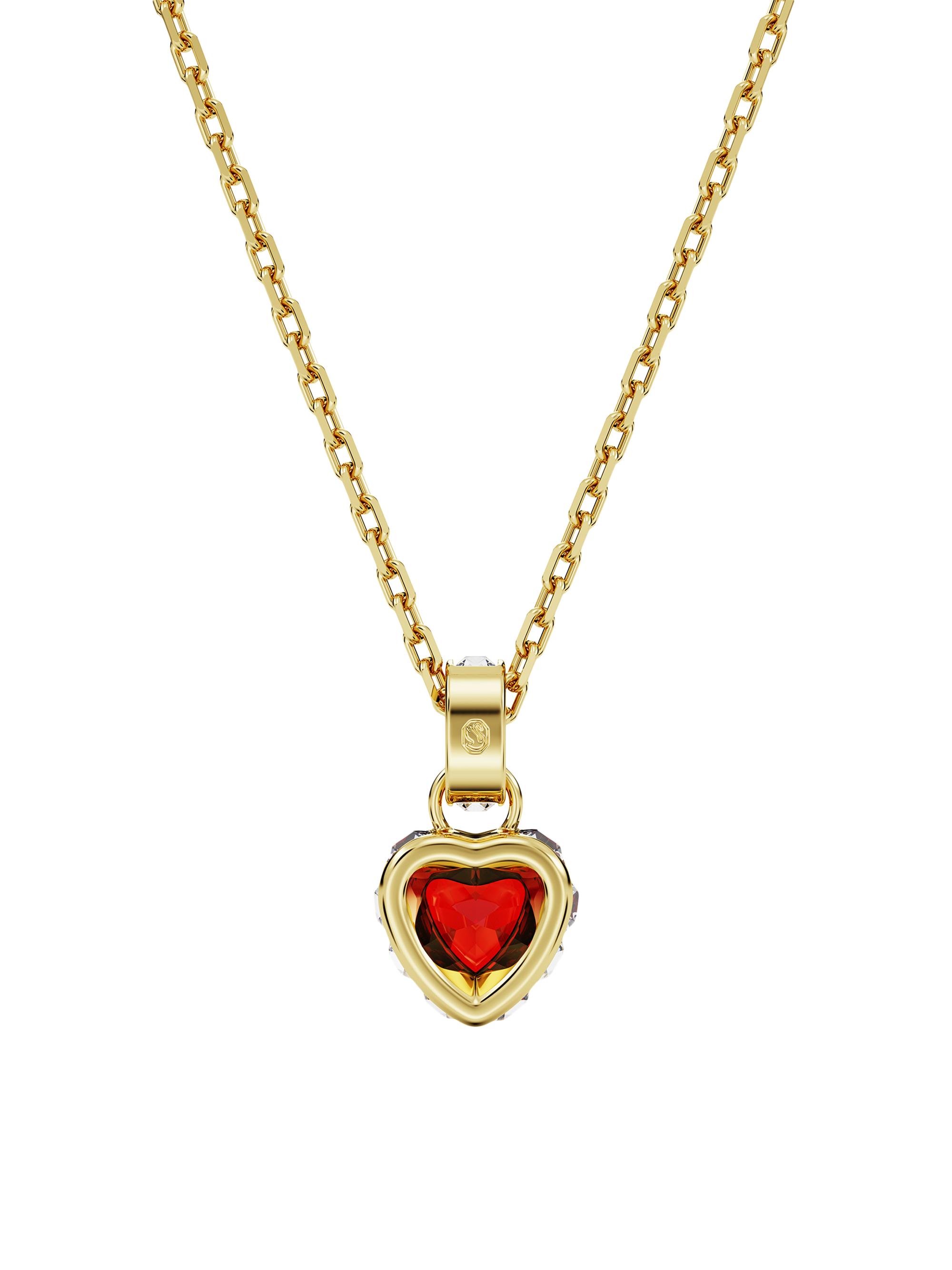 Swarovski Chroma Gold-Plated Heart Pendant Necklace | Saks Fifth Avenue