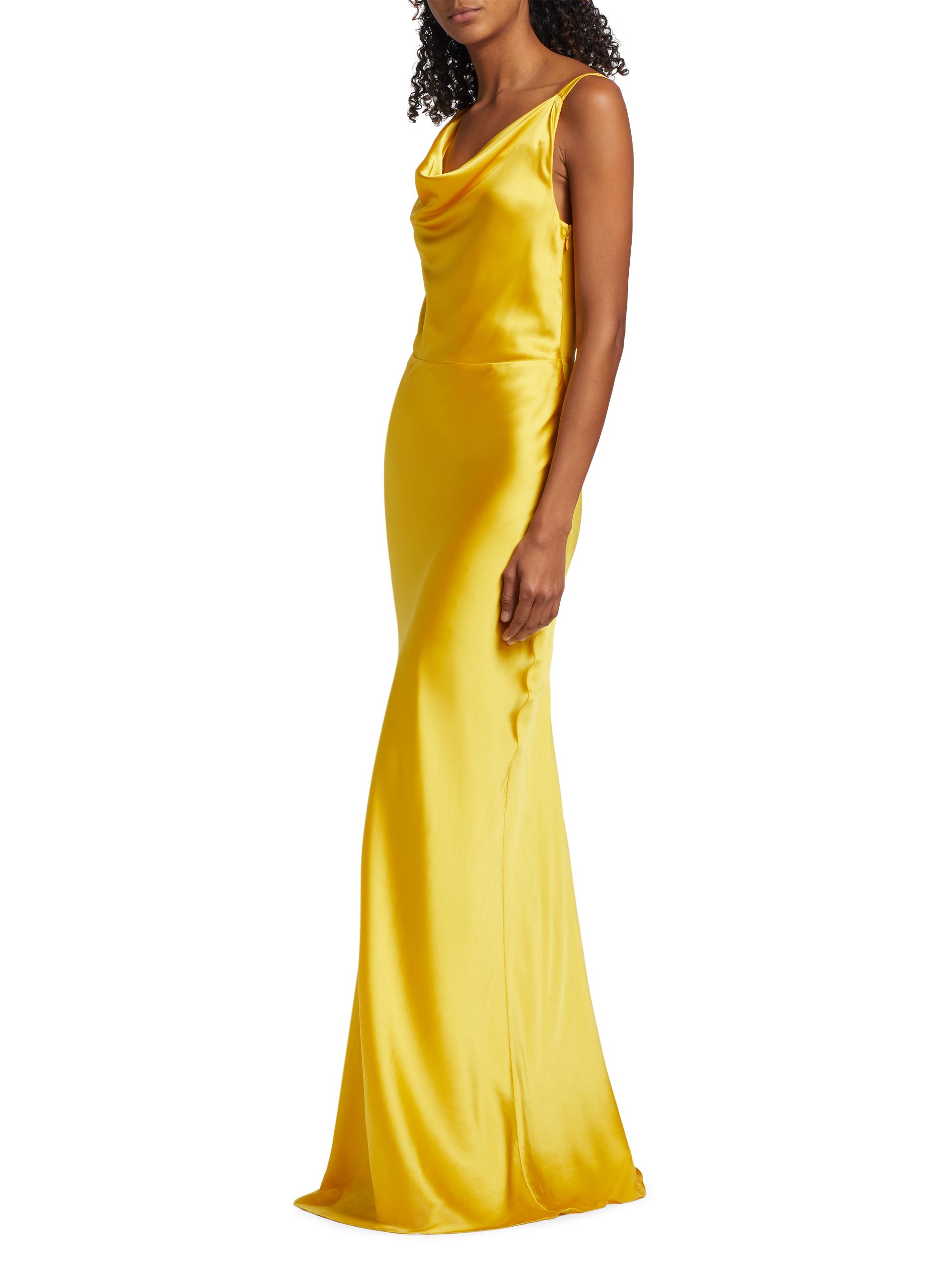 Veronica Beard Sanderson Satin Cowlneck Gown | Saks Fifth Avenue