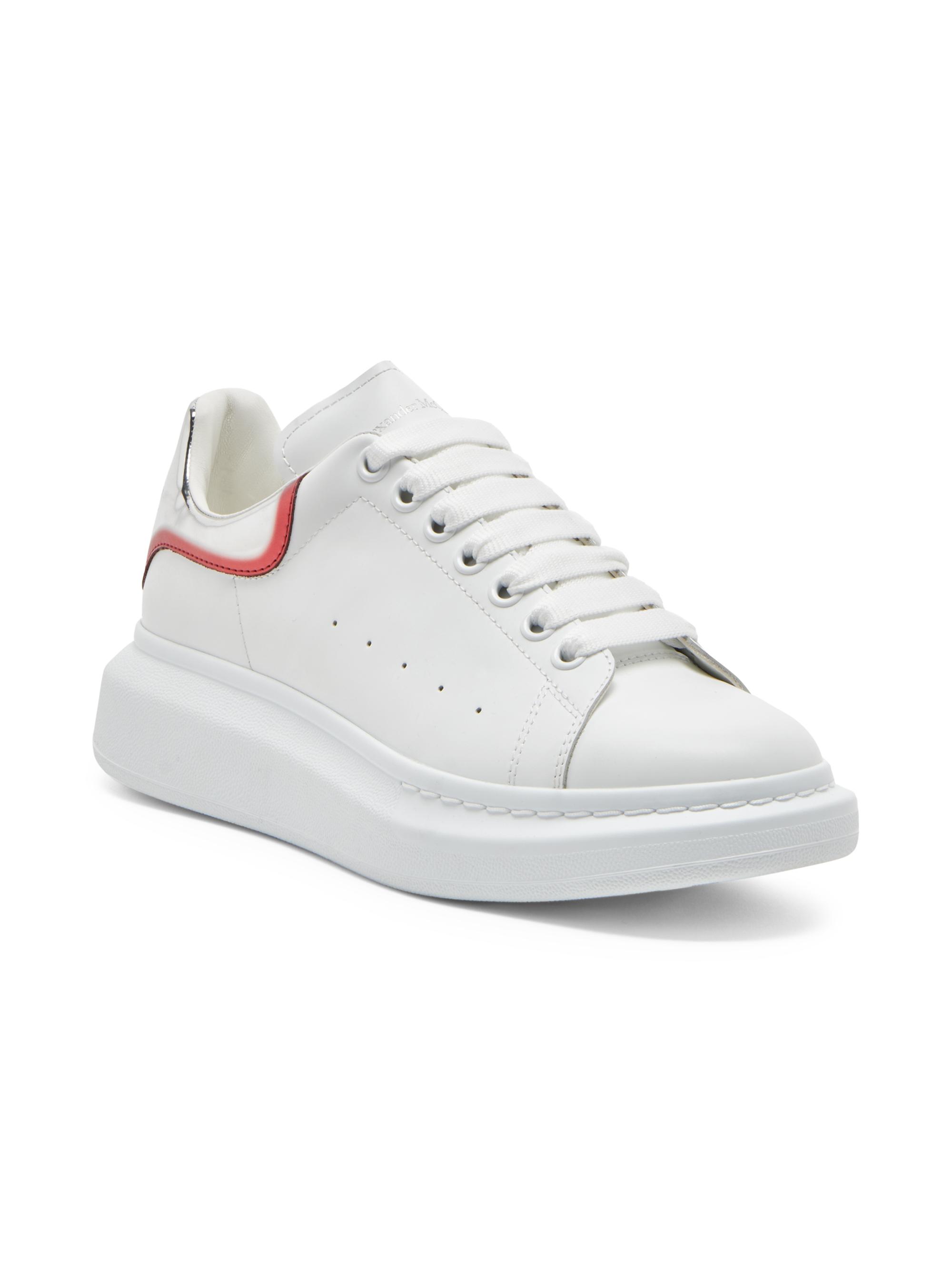 McQueen Leather Low-Top Sneakers | Saks Fifth Avenue