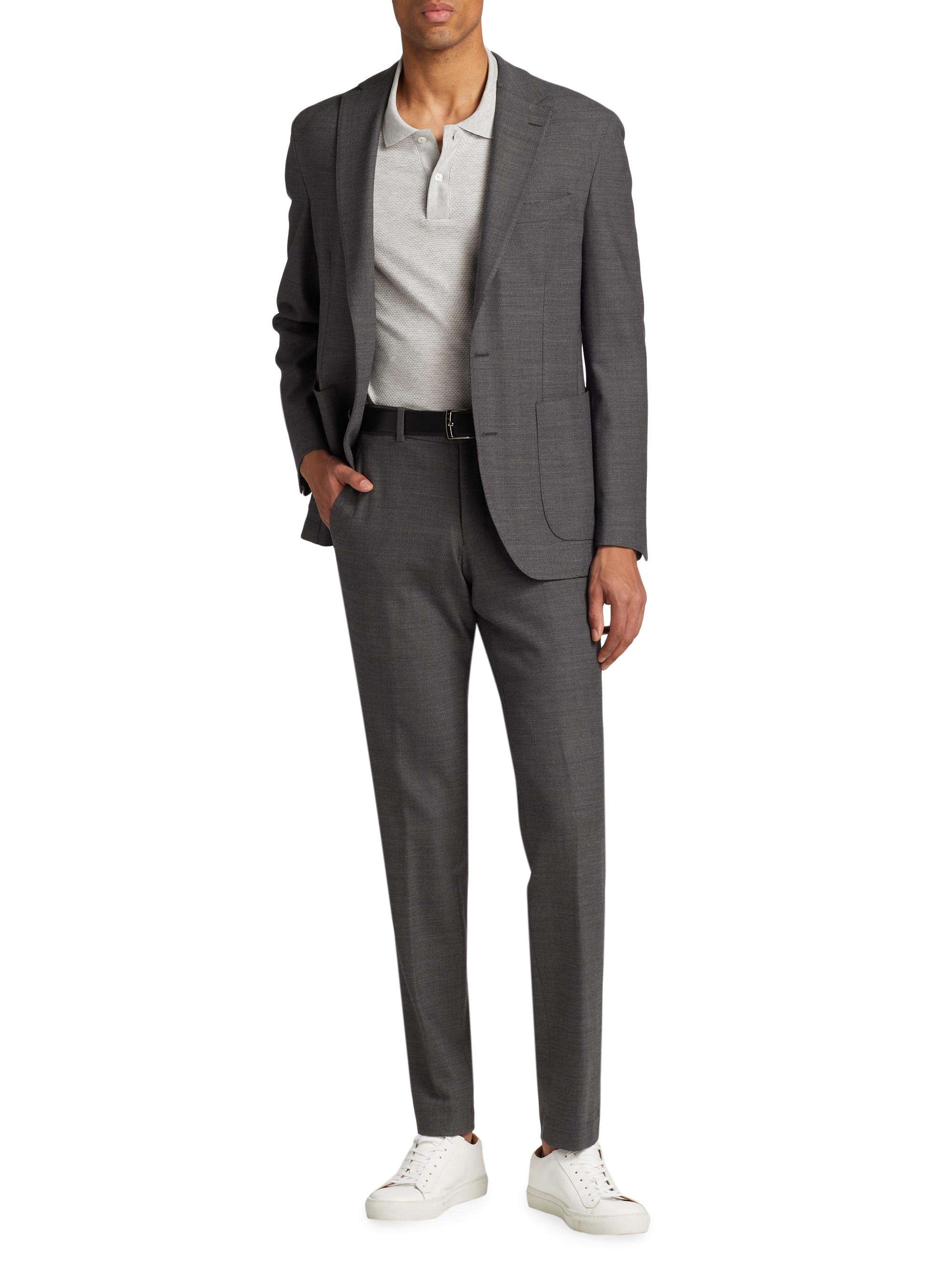 Saks Fifth Avenue Slim-Fit Wool Single-Breasted Suit | Saks Fifth Avenue