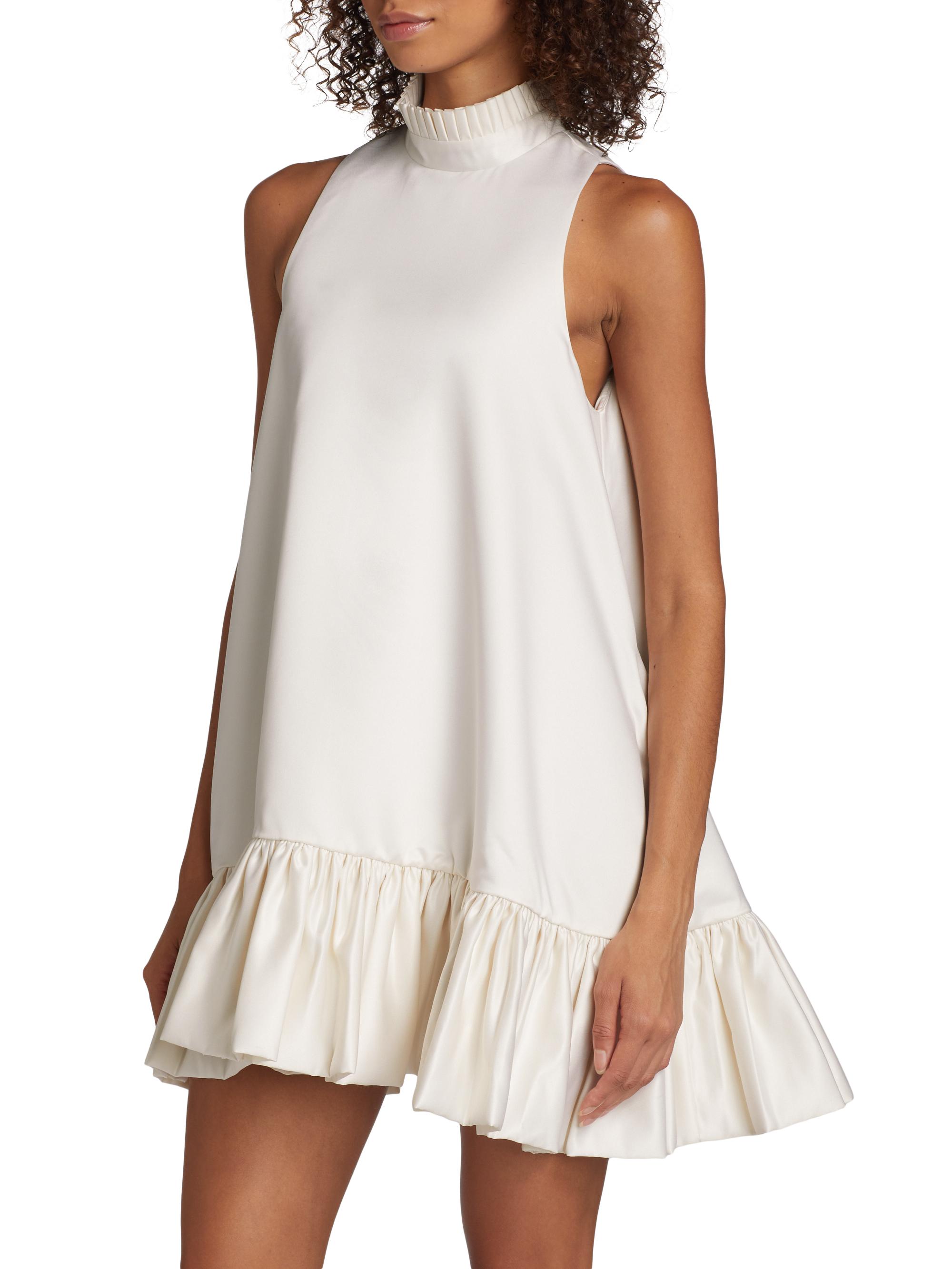 Azeeza Alcott Silk Trapeze Minidress | Saks Fifth Avenue