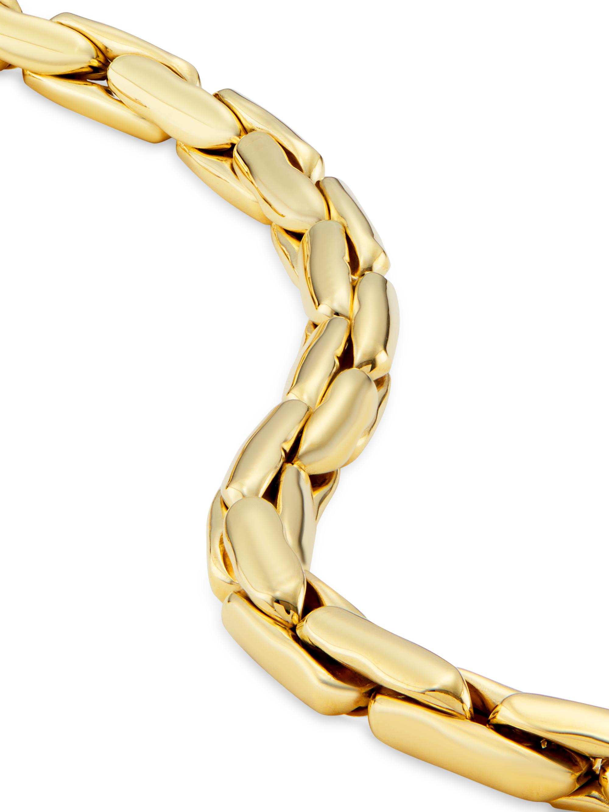 Saks Fifth Avenue Collection 14K Yellow Gold Fancy-Link Chain Bracelet ...