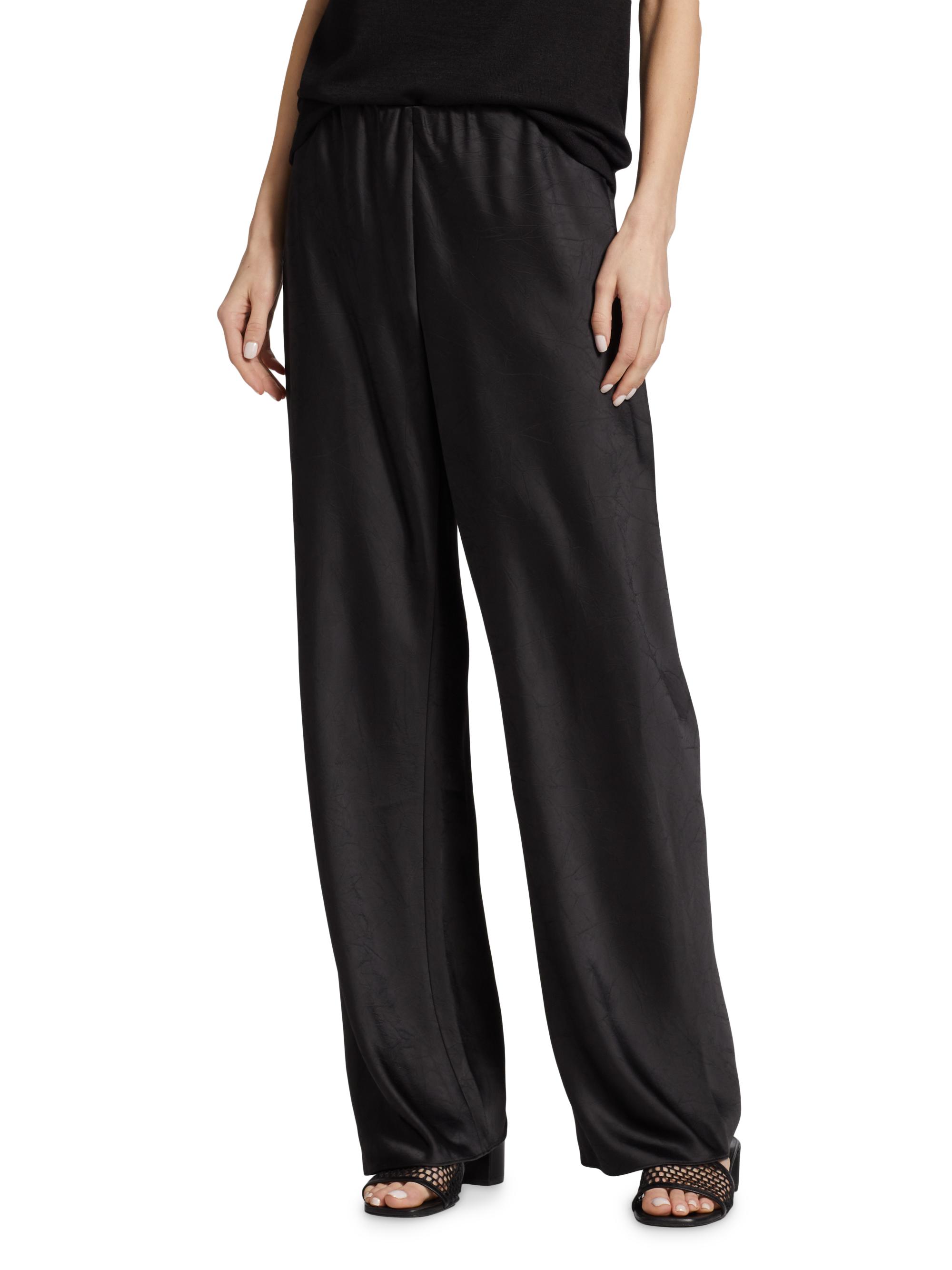 Shop Vince Satin High-Rise Pants | Saks Fifth Avenue