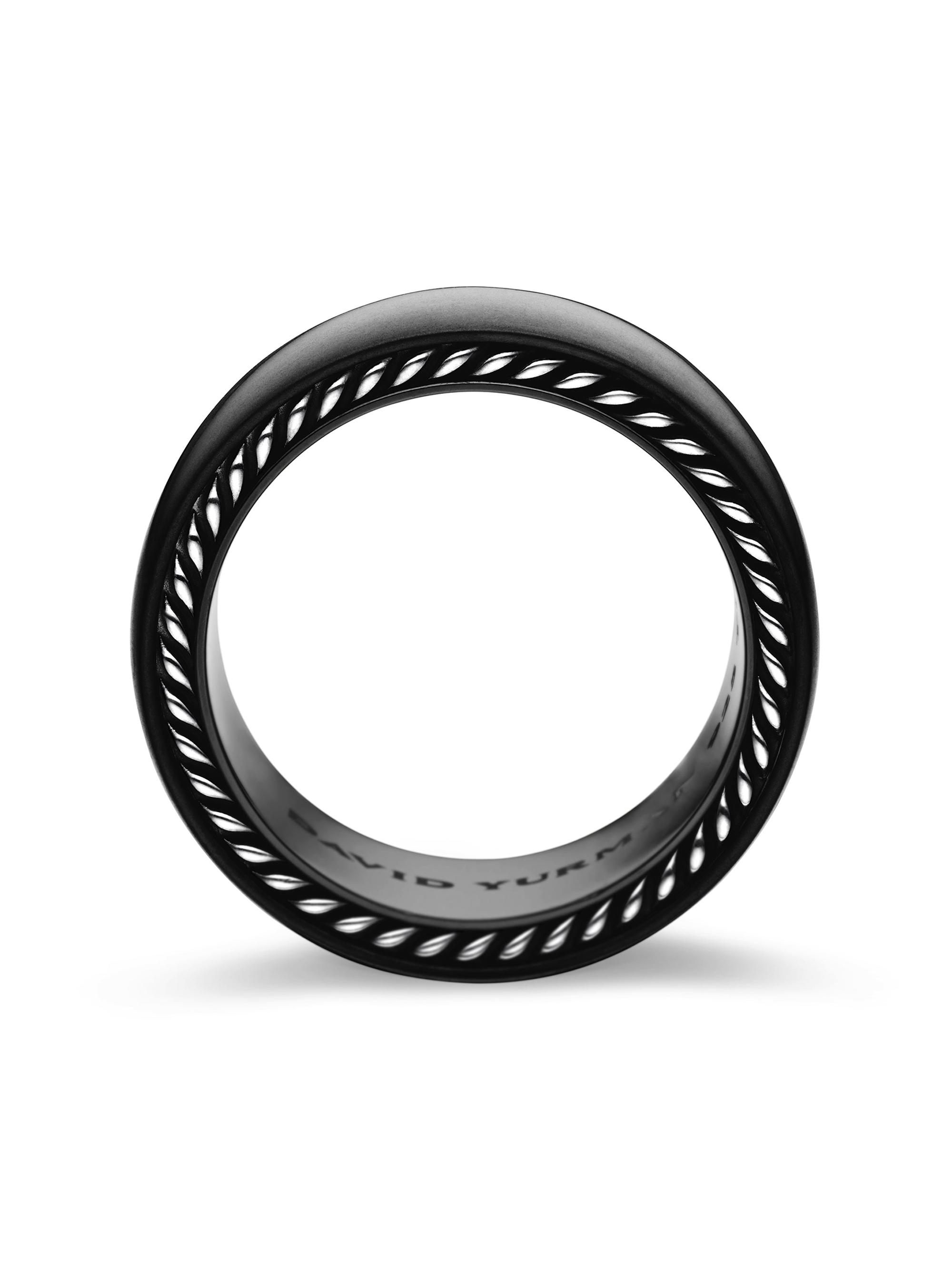 David Yurman Streamline® Band Ring with Black Titanium | Saks Fifth Avenue