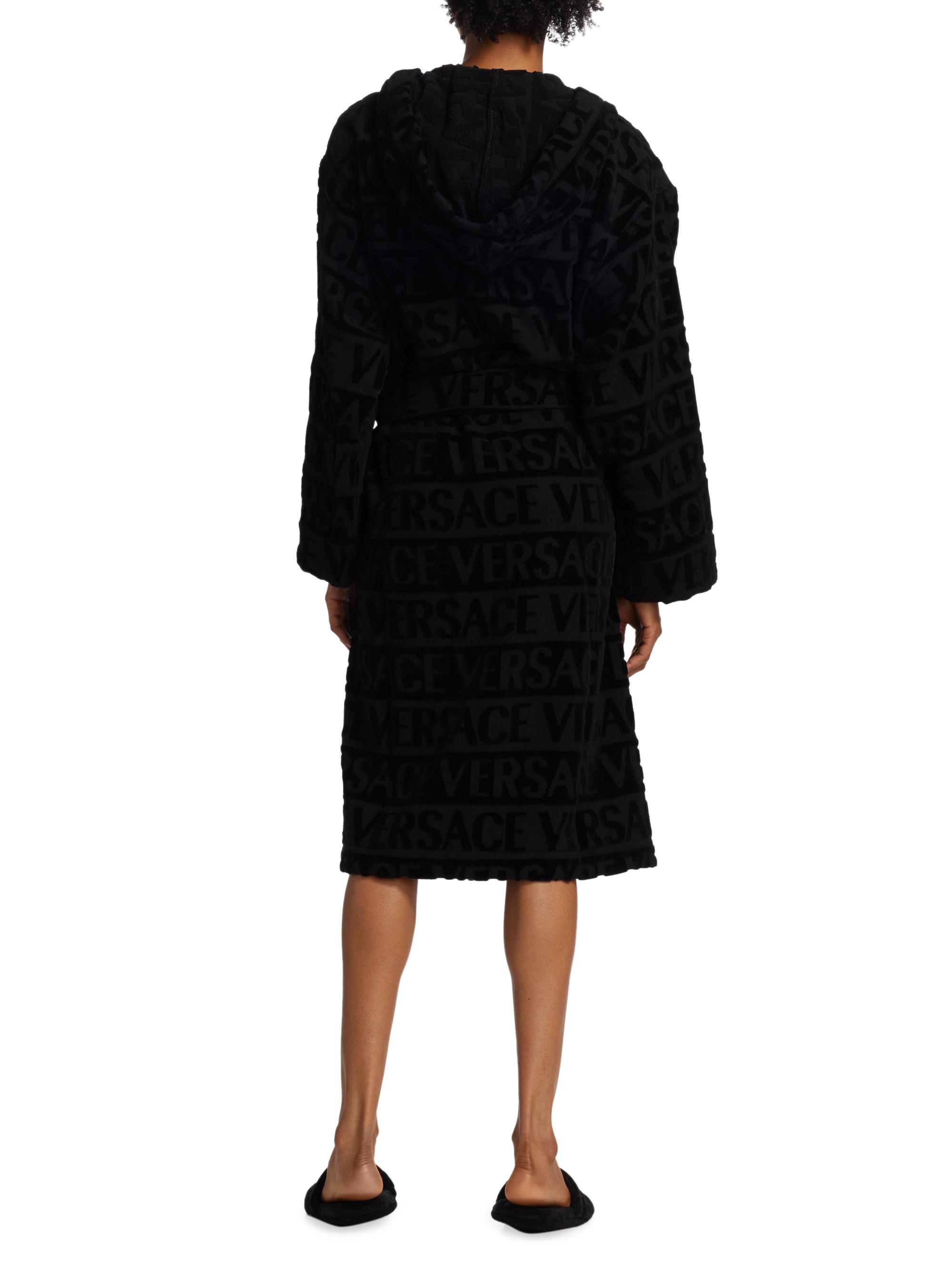 Versace Repeat Logo Cotton Robe | Saks Fifth Avenue