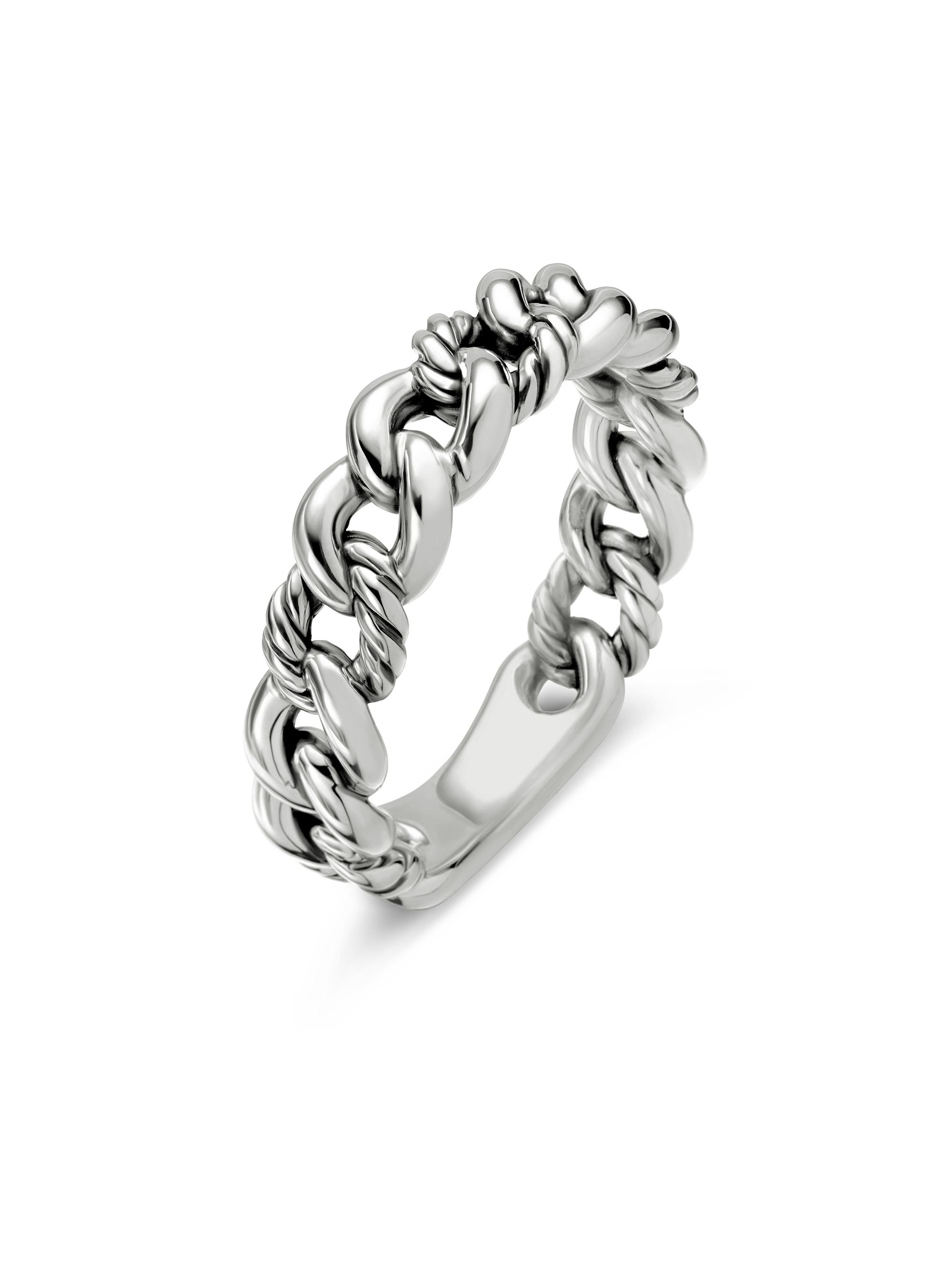 David Yurman Belmont Curb Link Band Ring in Sterling Silver, 5mm | Saks ...