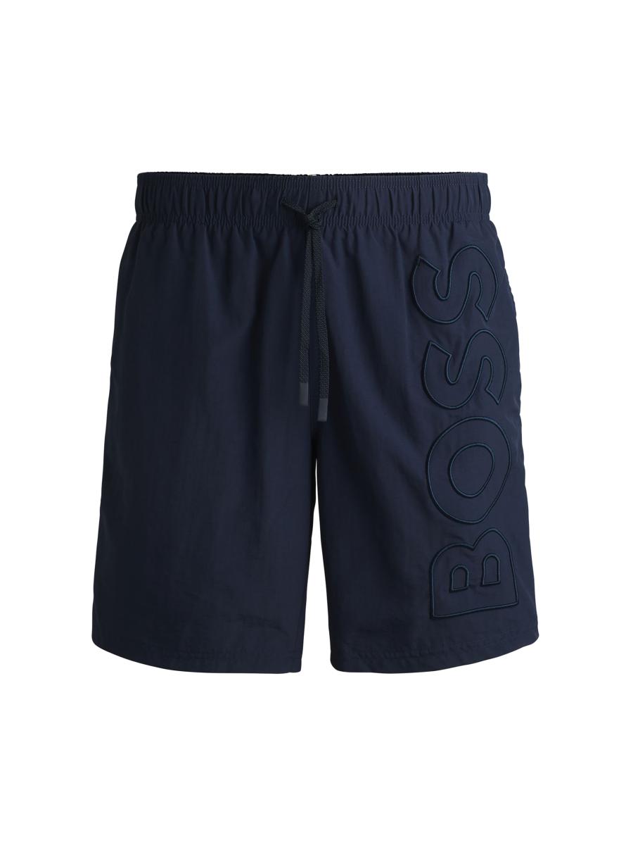 Shop BOSS Swim Shorts with Embroidered Logo | Saks Fifth Avenue