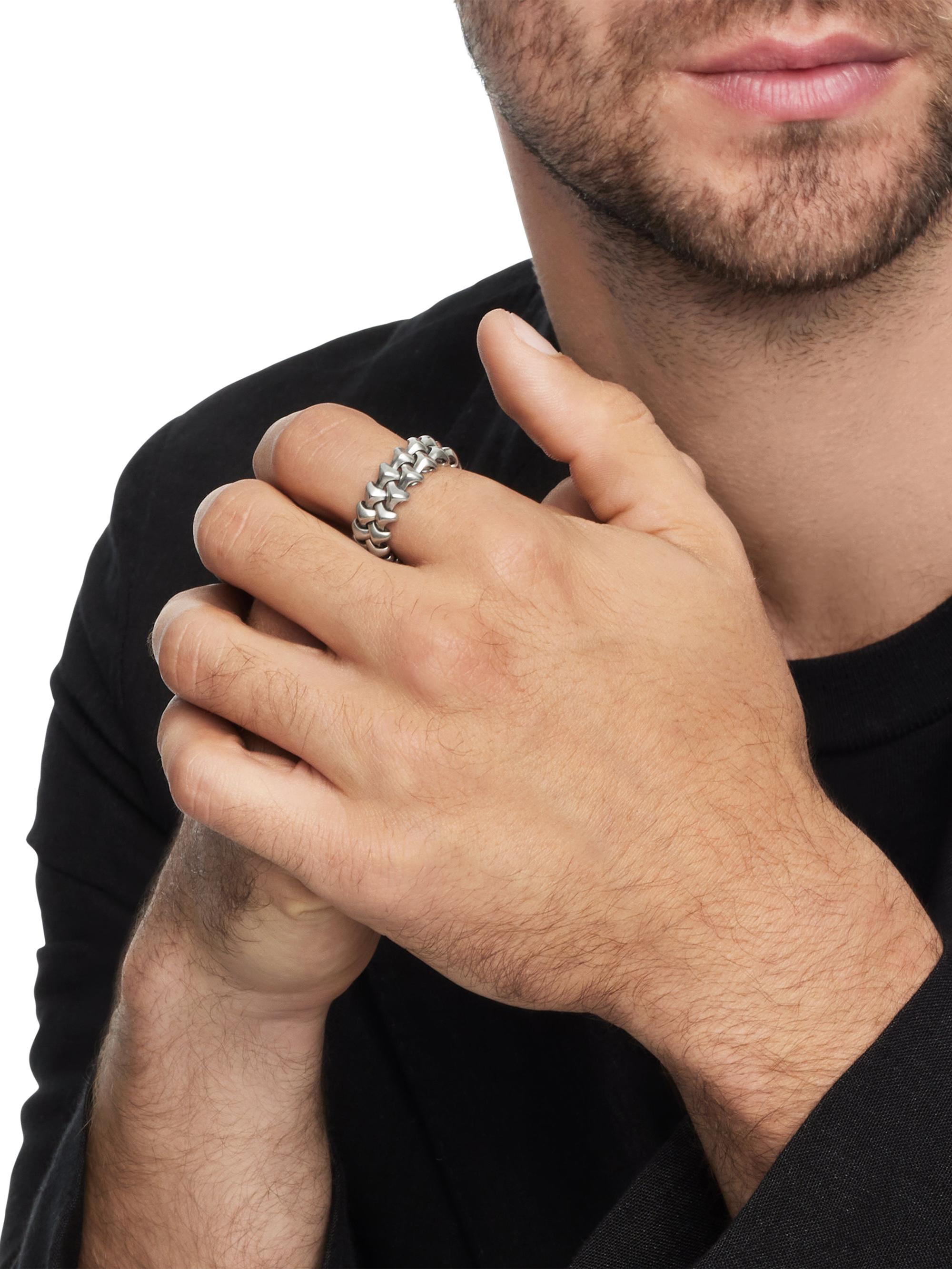 David Yurman Armory Band Ring in Sterling Silver | Saks Fifth Avenue