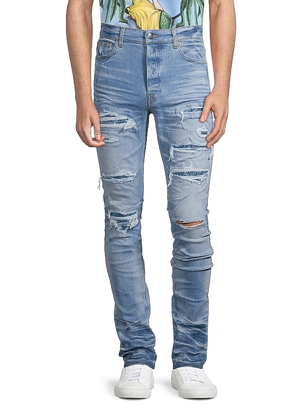 Shop Amiri Crystal Thrasher Distressed Jeans | Saks Fifth Avenue Shop Amiri Crystal Thrasher Distressed Jeans | Saks Fifth Avenue