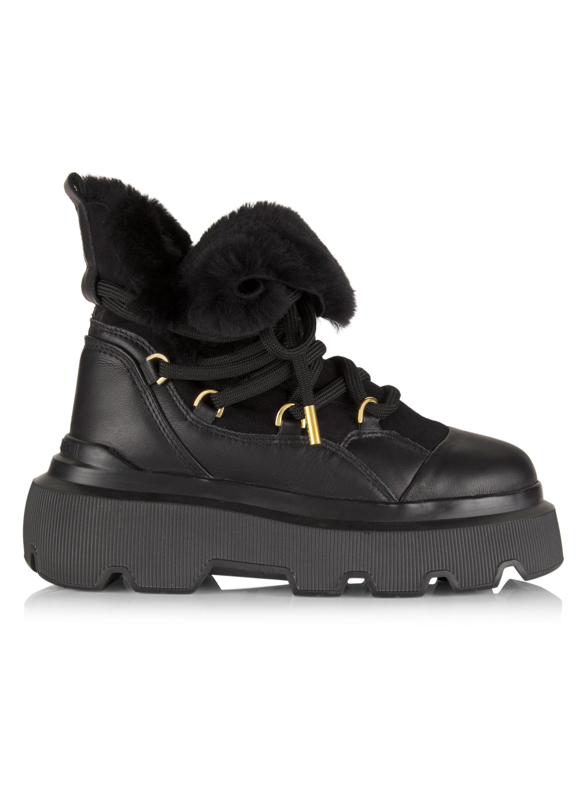 Women's Shearling Designer Boots | Saks Fifth Avenue