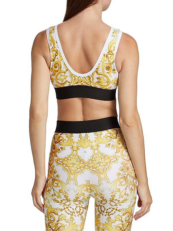 Shop Dolce&Gabbana Majolica Logo Sports Bra | Saks Fifth Avenue Shop Dolce&Gabbana Majolica Logo Sports Bra | Saks Fifth Avenue