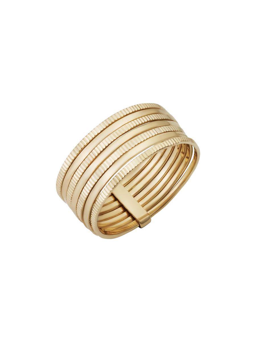 Oradina 14K Yellow Gold Power Stack II Ring | Saks Fifth Avenue