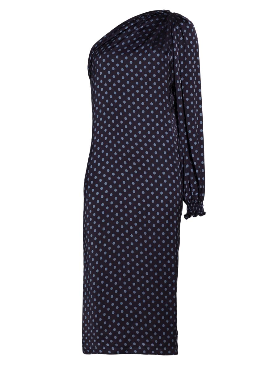 Rachel Comey Keeley One-Shoulder Polka-Dot Midi-Dress | Saks Fifth Avenue