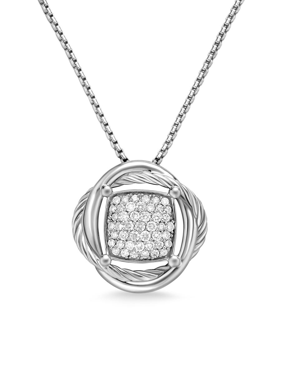 David Yurman Infinity Pendant Necklace in Sterling Silver | Saks Fifth ...