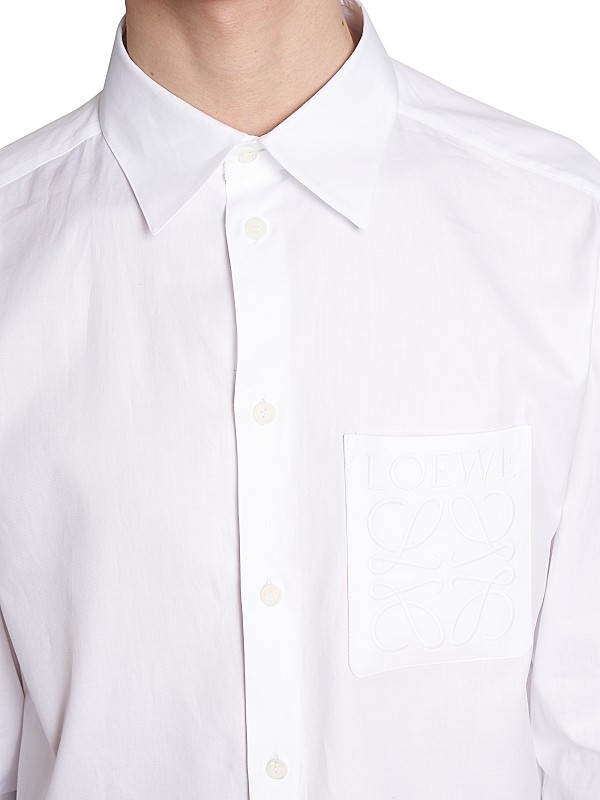 Shop LOEWE Anagram Pocket Poplin Shirt | Saks Fifth Avenue Shop LOEWE Anagram Pocket Poplin Shirt | Saks Fifth Avenue