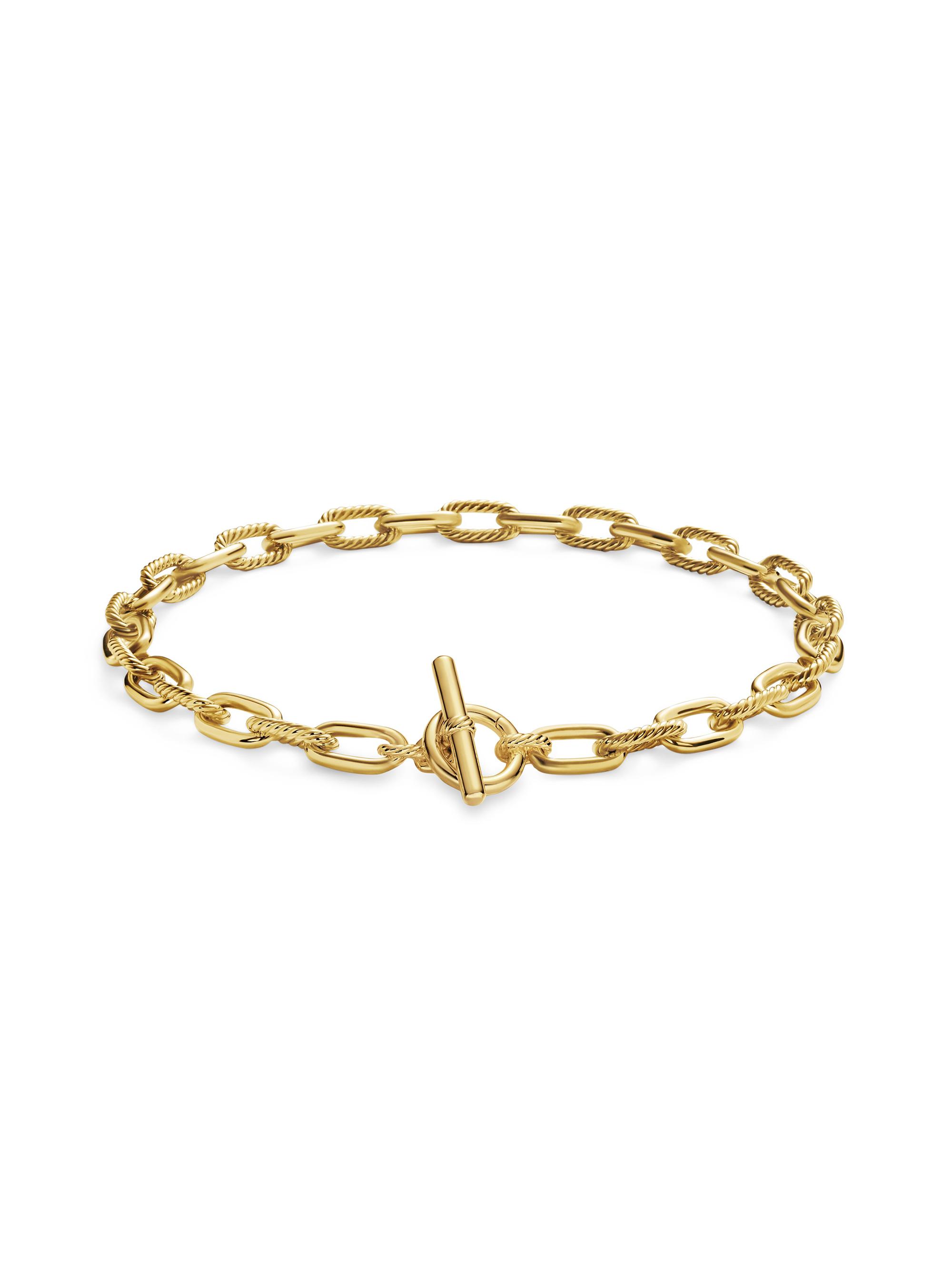 David Yurman DY Madison Toggle Chain Necklace in 18K Yellow Gold, 11mm ...