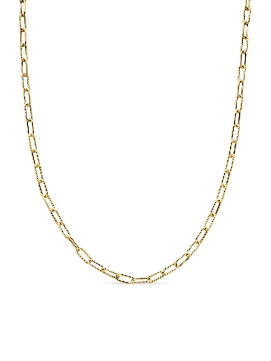 David Yurman Madison Chain Necklace in 18K Yellow Gold, 4MM | Saks ...