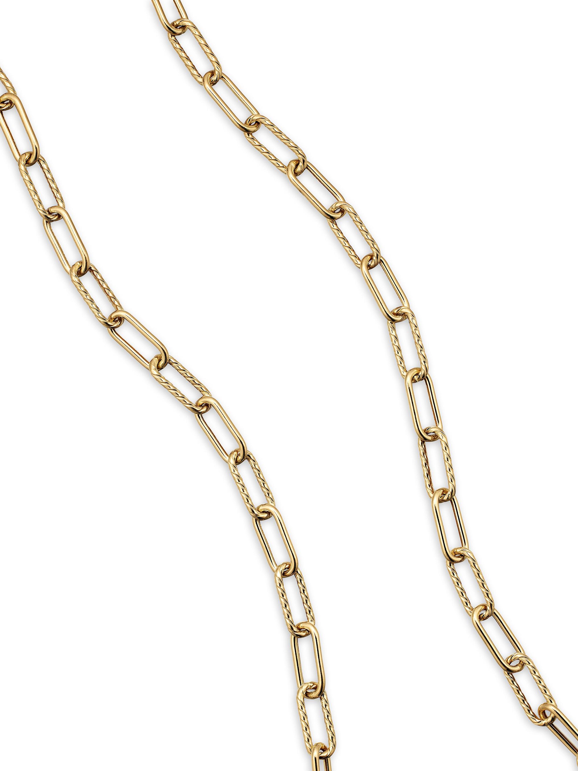 David Yurman Madison Chain Necklace in 18K Yellow Gold, 4MM | Saks ...