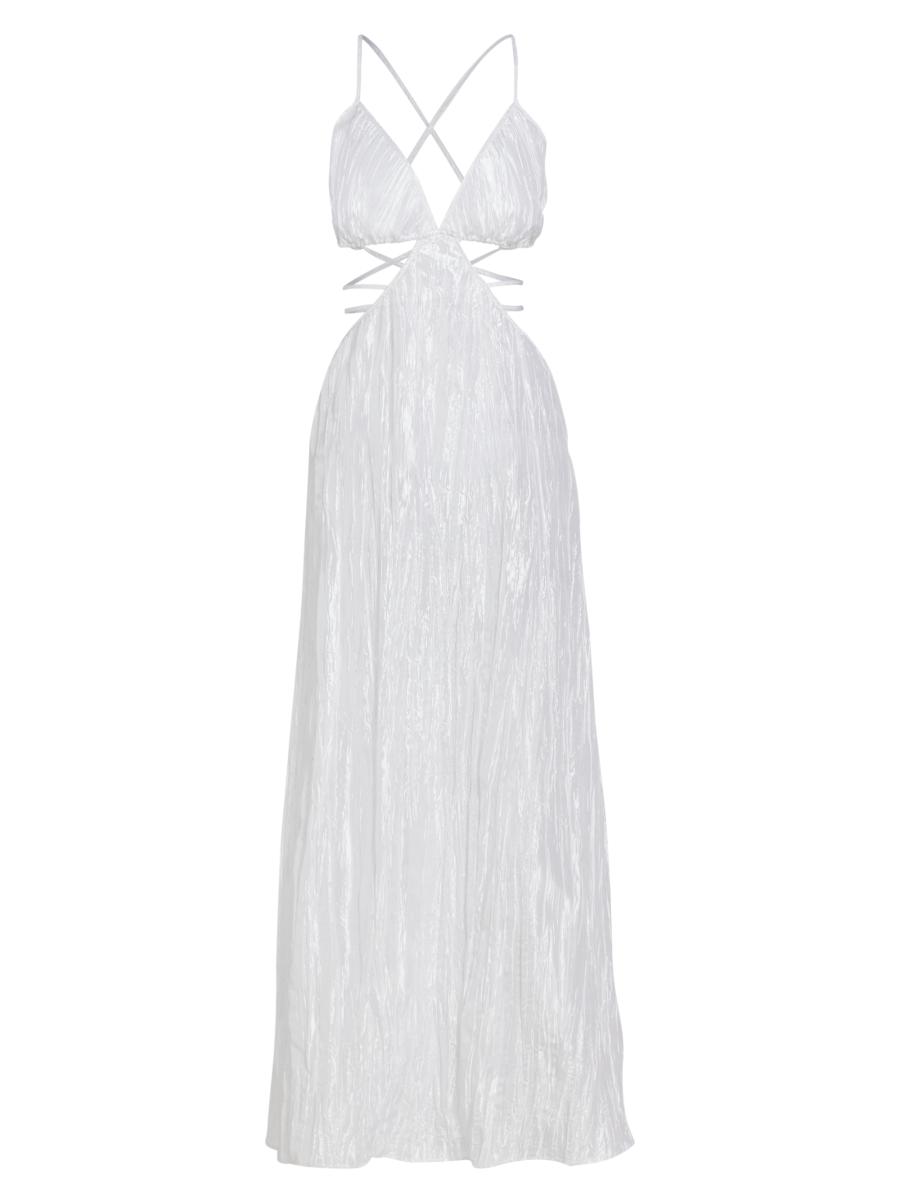Izayla Crinkle Taffeta Cut-Out Dress | Saks Fifth Avenue
