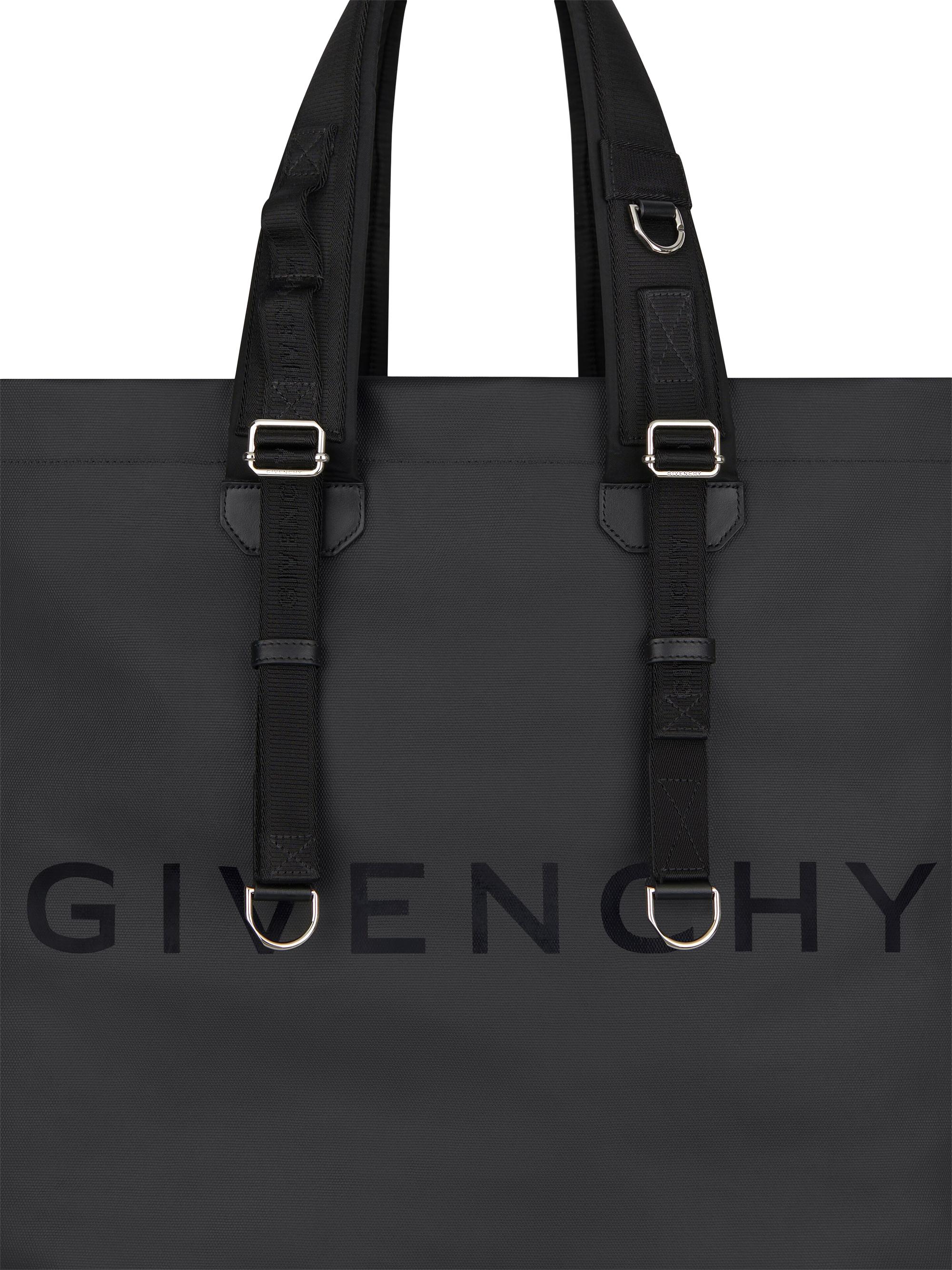 GIVENCHY G-Shopper 라지 토트백 코티드 캔버스 - 페칭