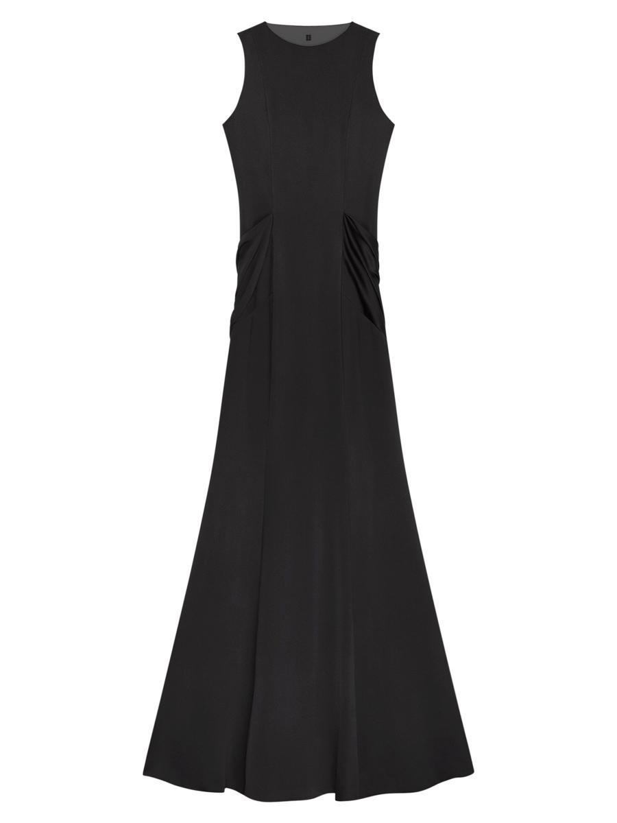 Givenchy Evening Gown in Satin with Tulle and Drape | Saks Fifth Avenue