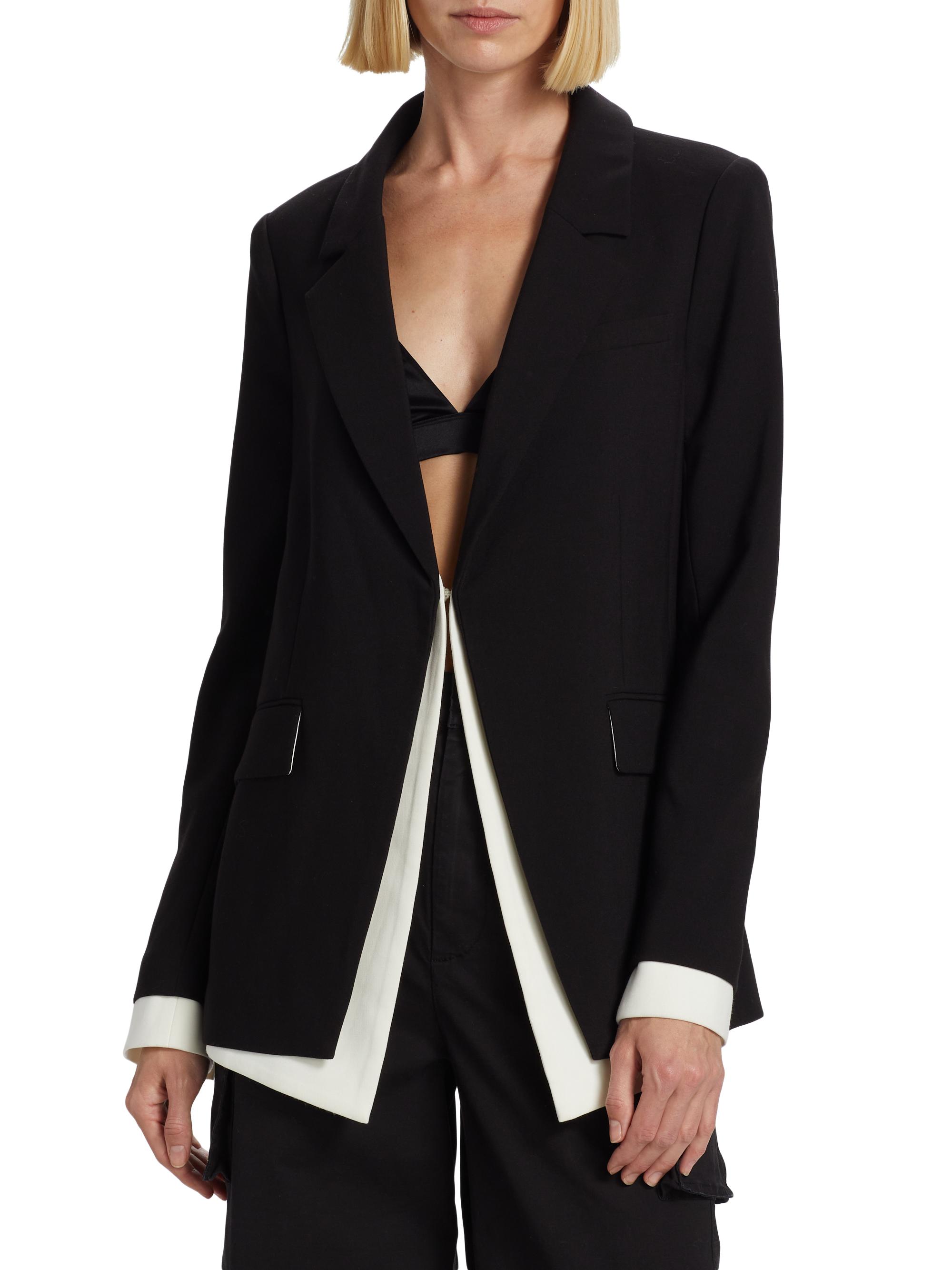 Favorite Daughter Kelly Contrast Layered Blazer | Saks Fifth Avenue