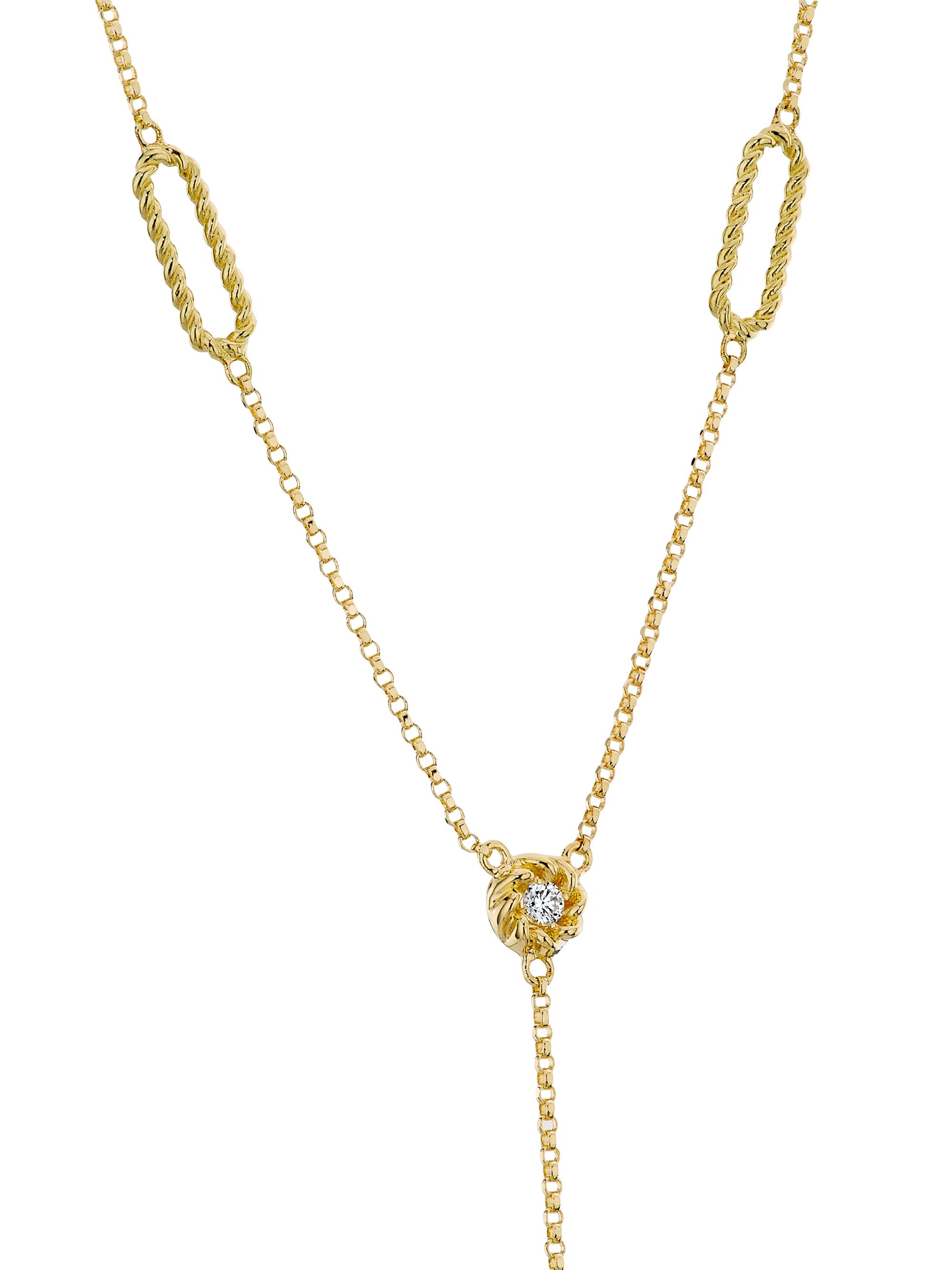 Roberto Coin Tiny Treasures 18K Yellow Gold & 0.24 TCW Diamond Lariat ...