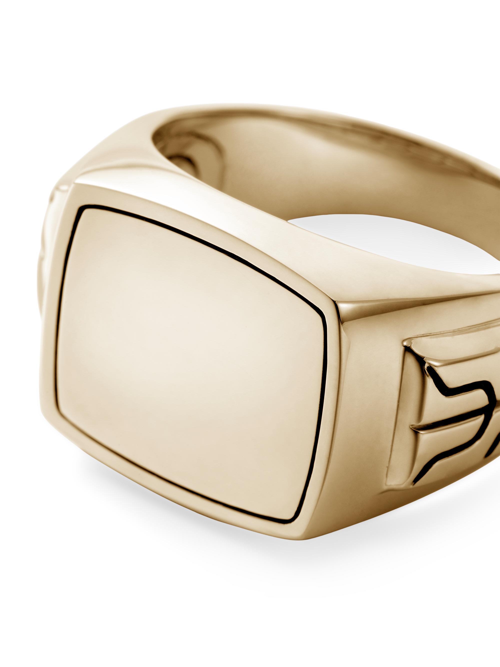 Shop John Hardy 14k Gold Signet Ring Saks Fifth Avenue