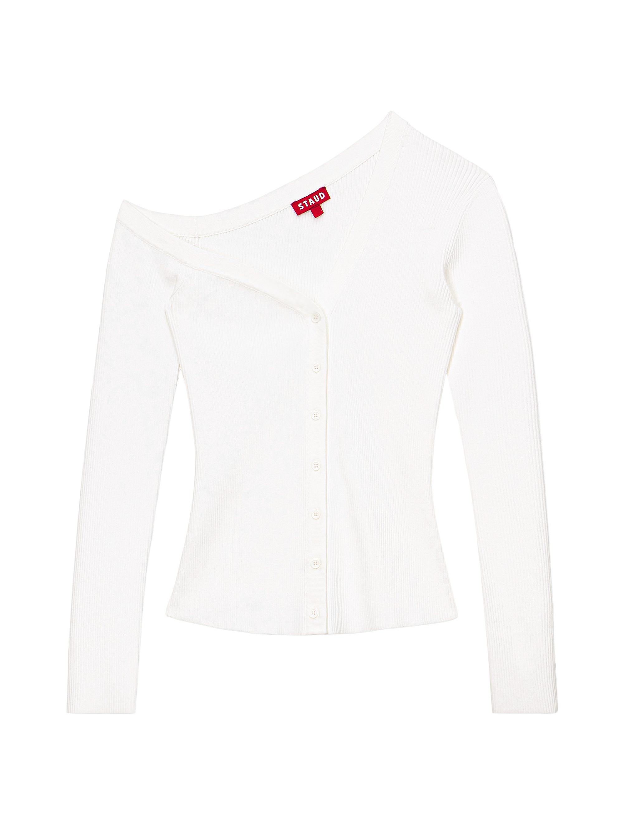 Shop Staud Craftsman Asymmetric Sweater | Saks Fifth Avenue