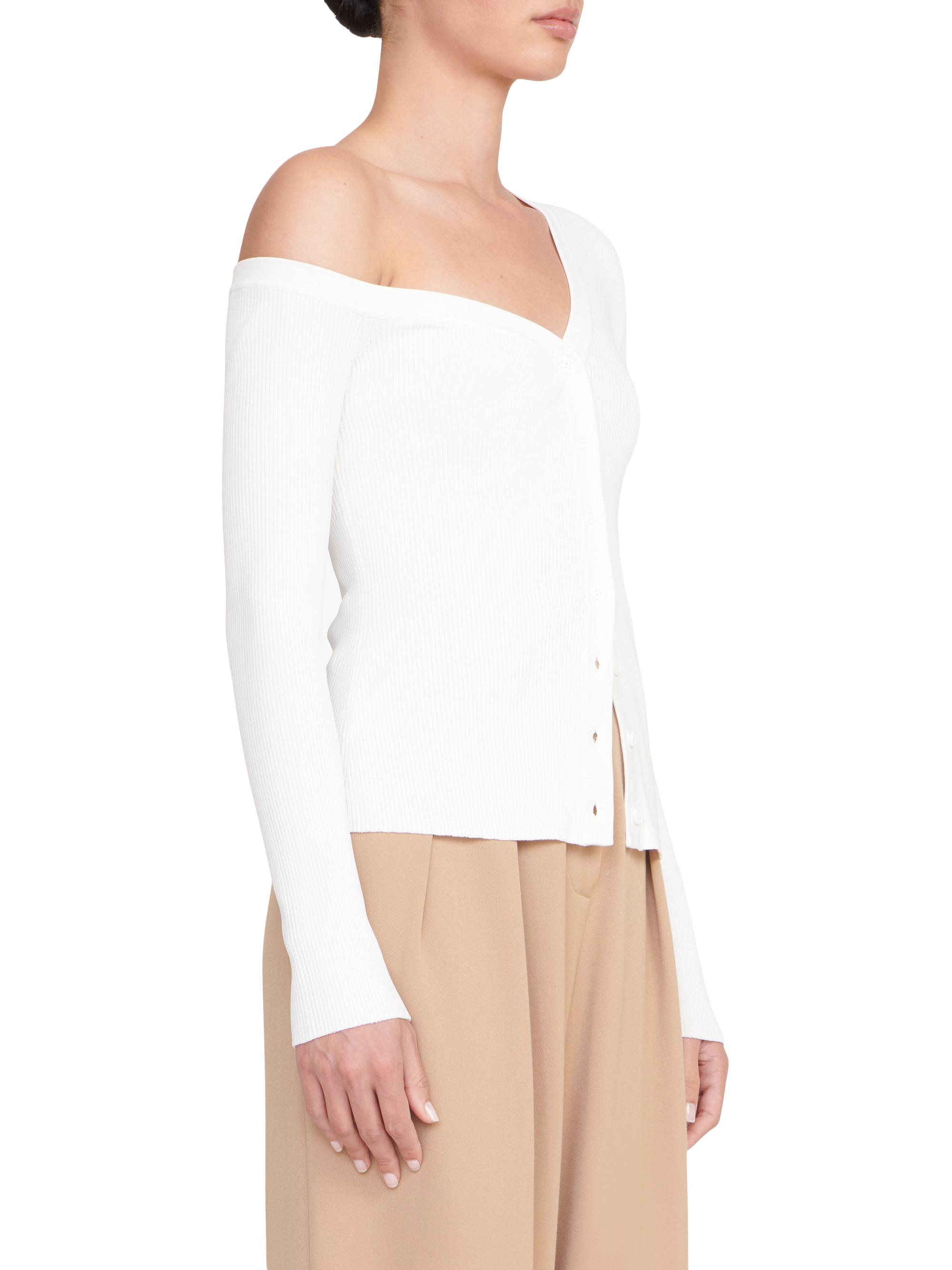 Shop Staud Craftsman Asymmetric Sweater | Saks Fifth Avenue