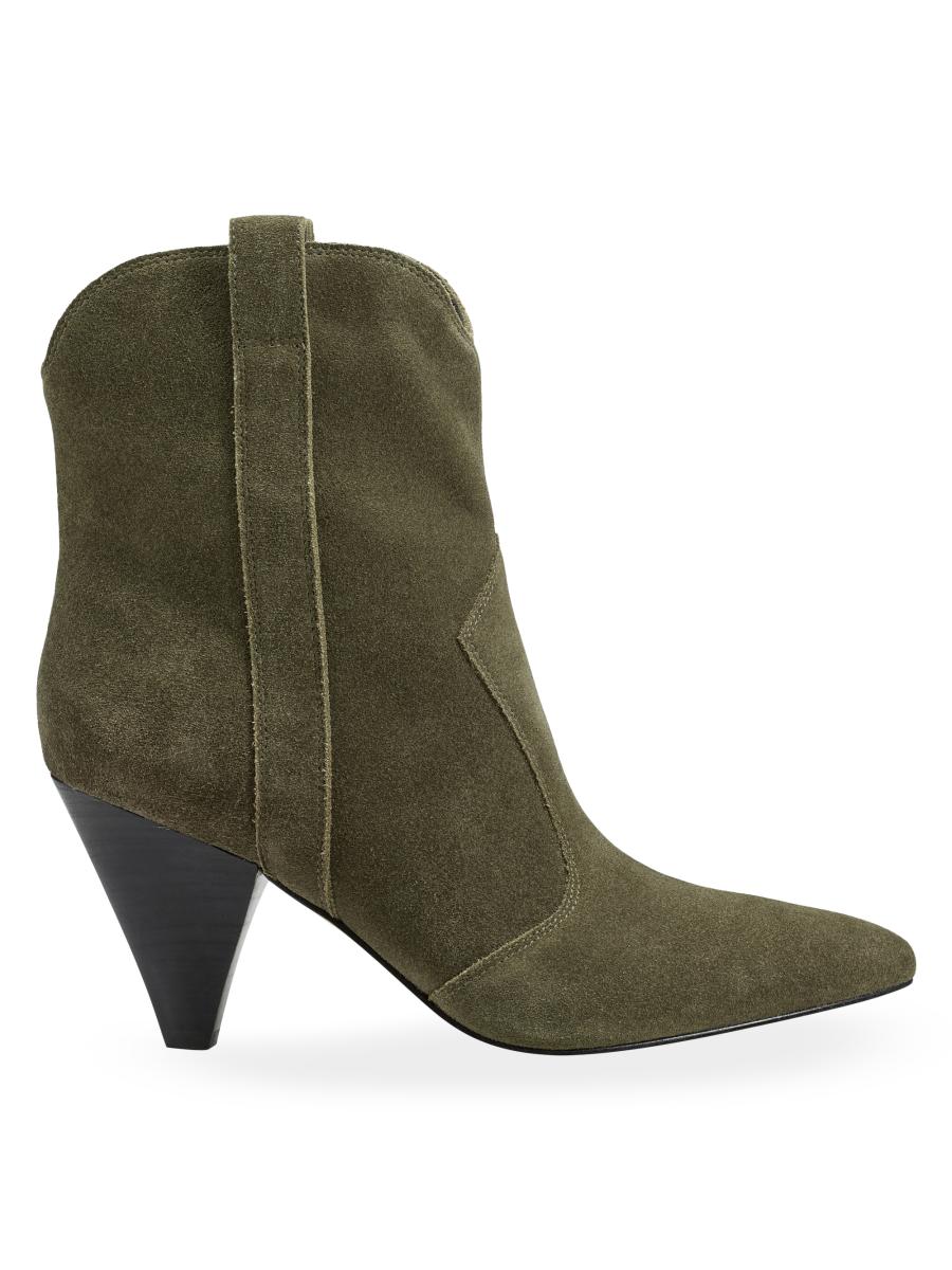 Marc Fisher LTD Carissa 62MM Suede Tapered-Heel Ankle Boots | Saks ...