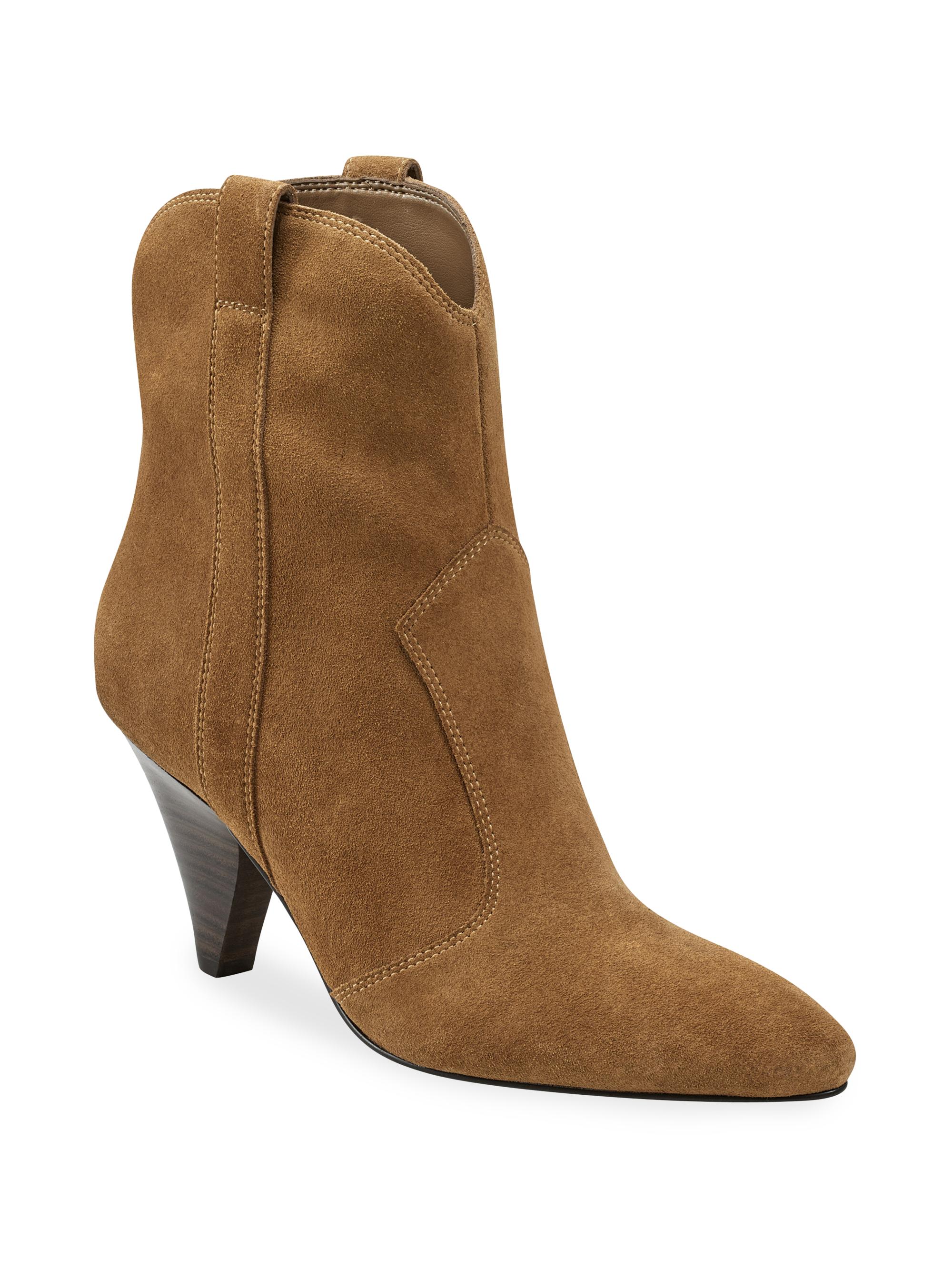 Marc Fisher LTD Carissa 62MM Suede Tapered-Heel Ankle Boots | Saks ...