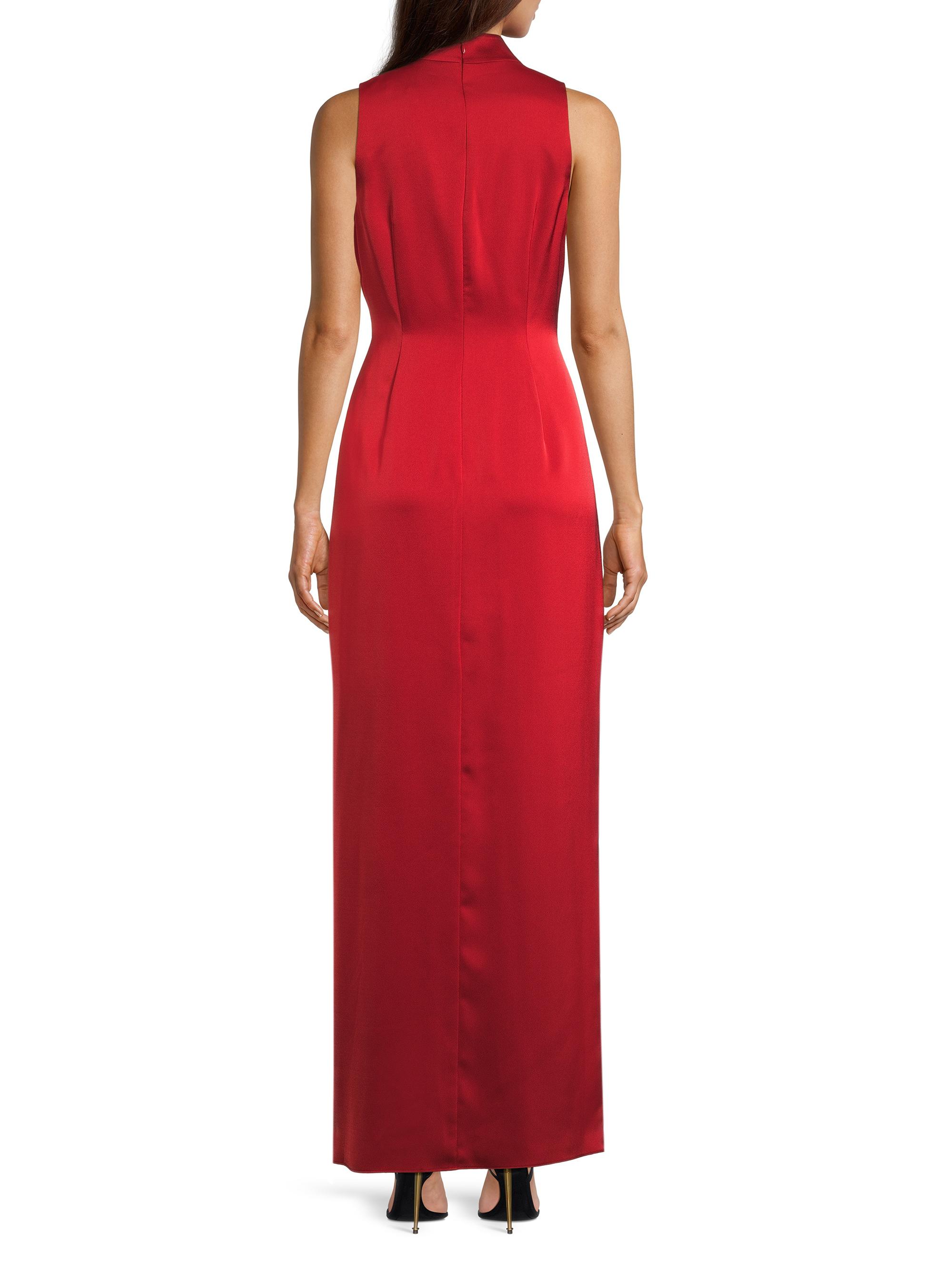 Aidan Mattox Ruffle Satin Column Gown | Saks Fifth Avenue