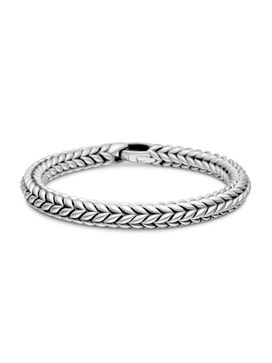 David Yurman Chevron Bead Bracelet in Sterling Silver, 8mm | Saks Fifth ...