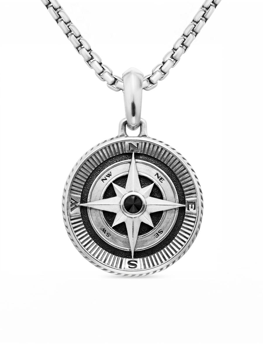 David Yurman Maritime Compass Amulet in Sterling Silver with Center ...