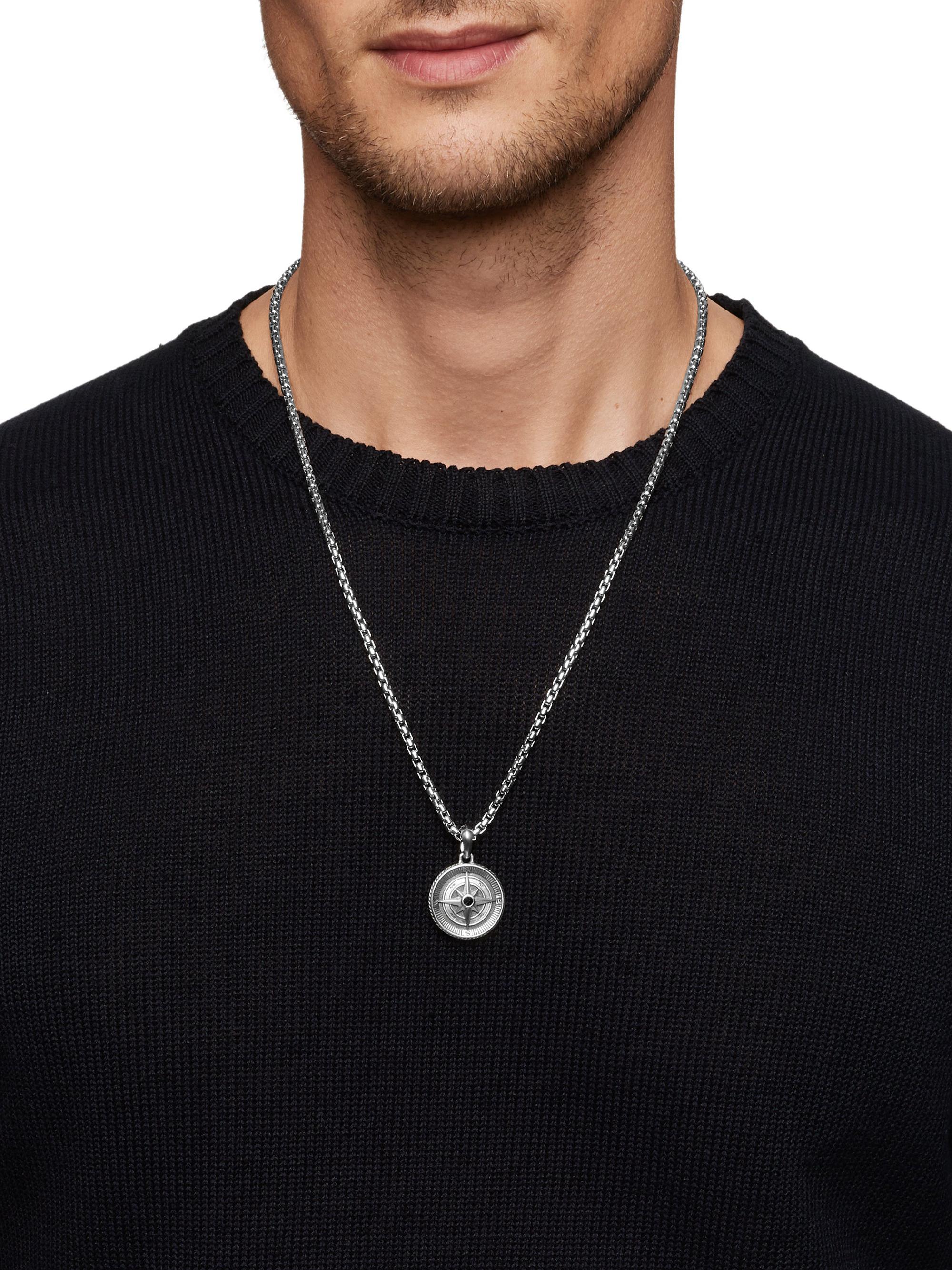 David Yurman Maritime Compass Amulet in Sterling Silver with Center ...