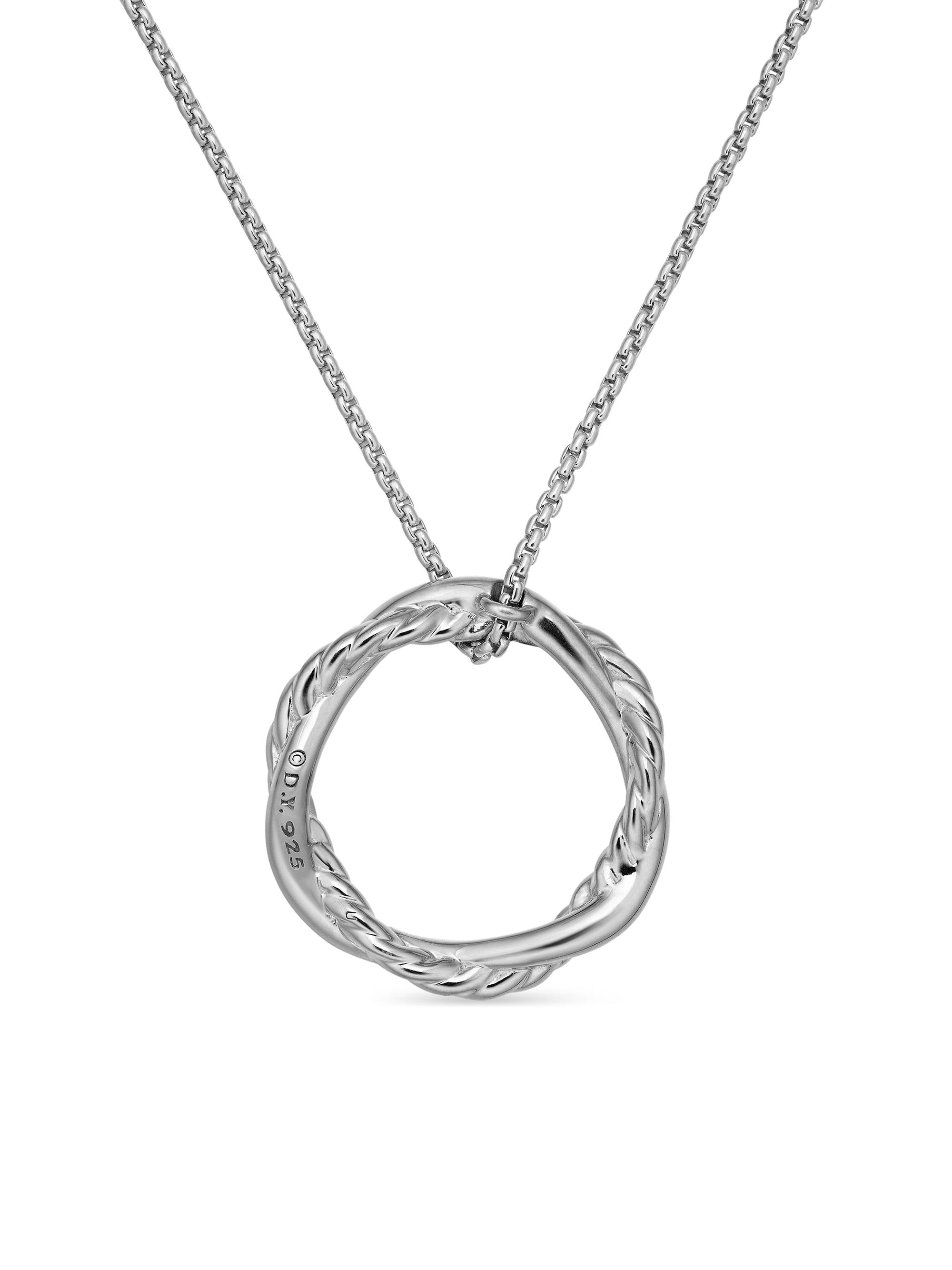 David Yurman Petite Infinity Pendant Necklace in Sterling Silver with ...