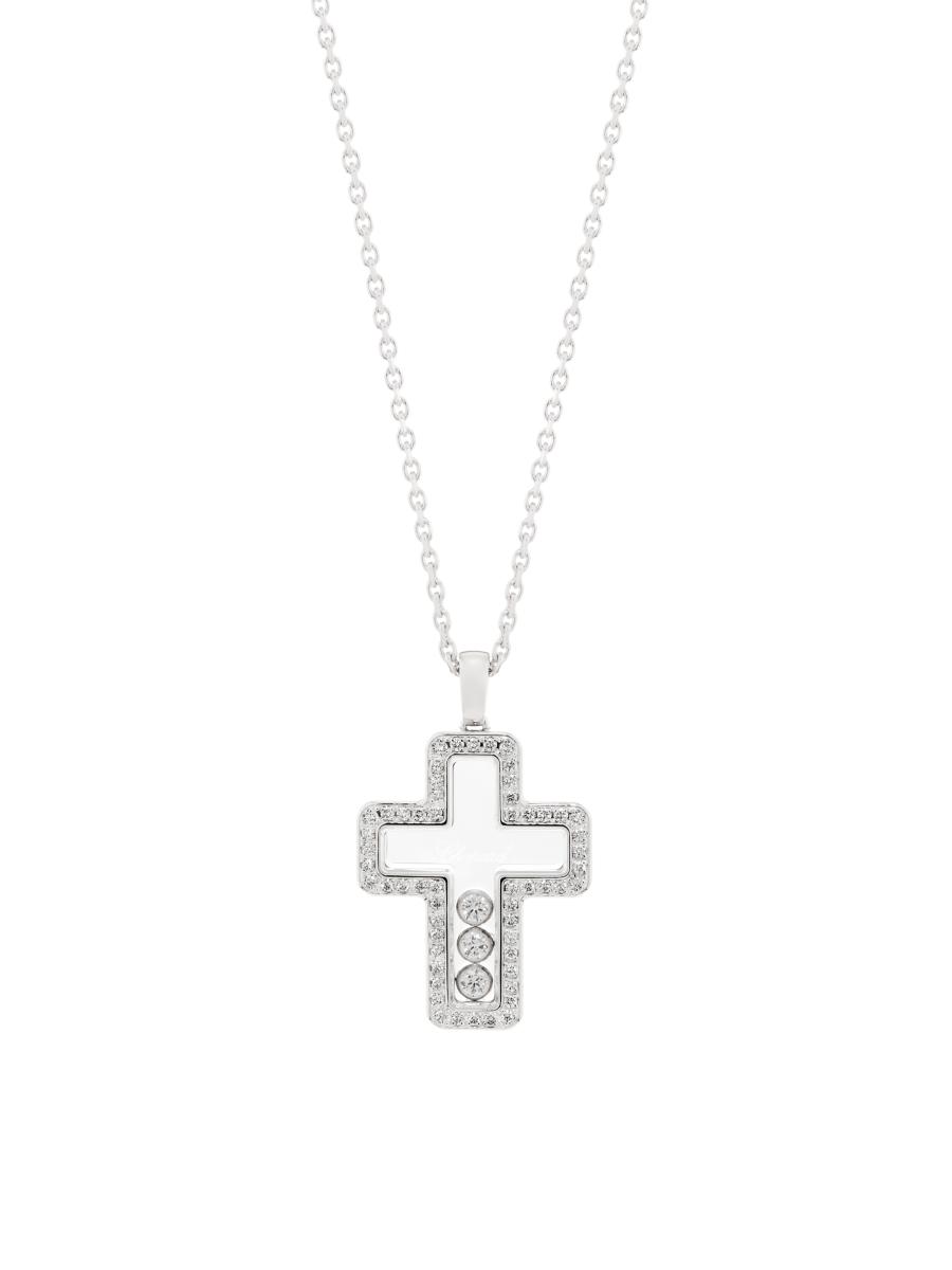 Chopard Happy Dia Wg Cross Pendant Necklace | Saks Fifth Avenue