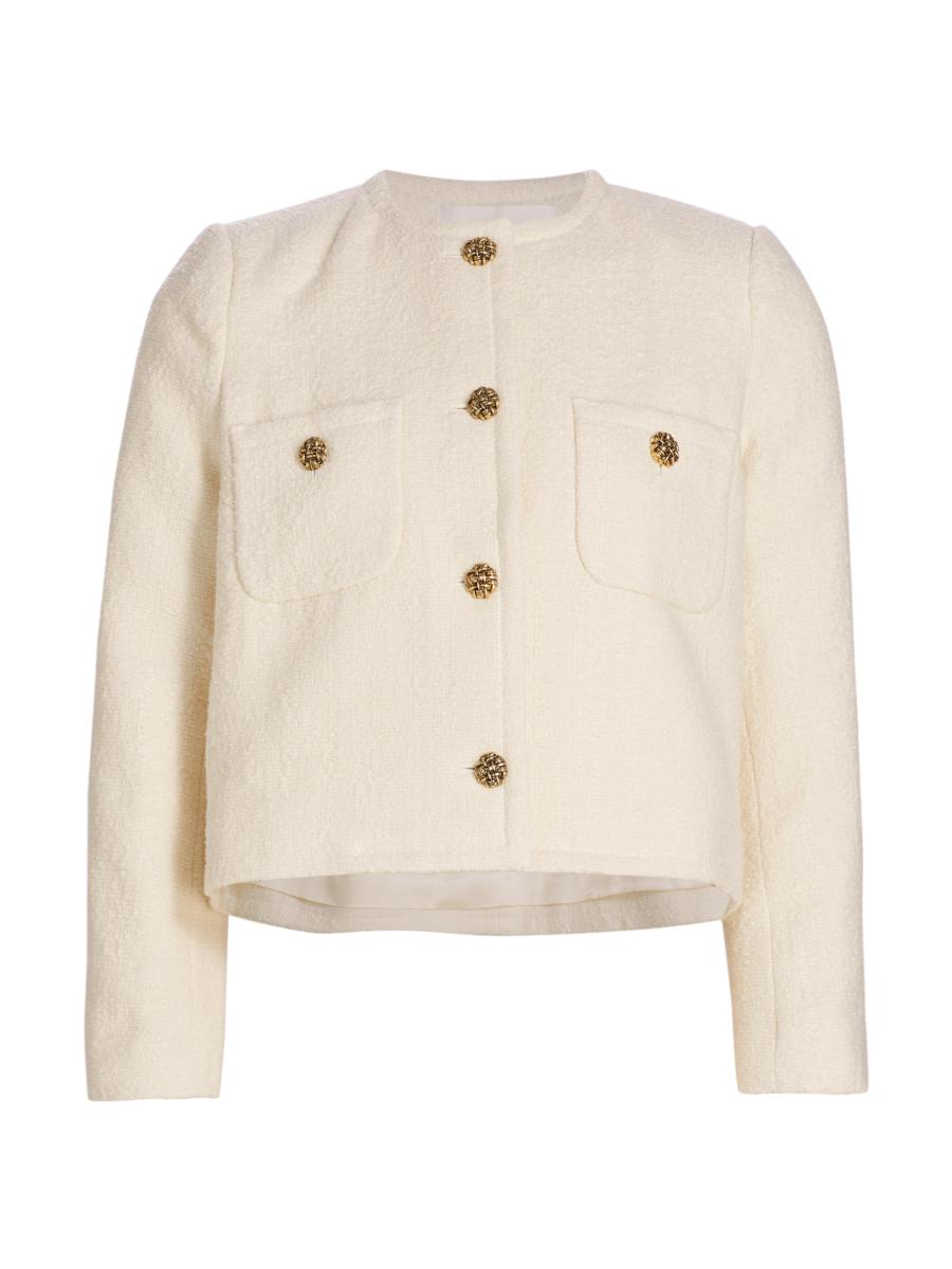 ba&sh Meredith Tweed Cotton-Blend Jacket | Saks Fifth Avenue