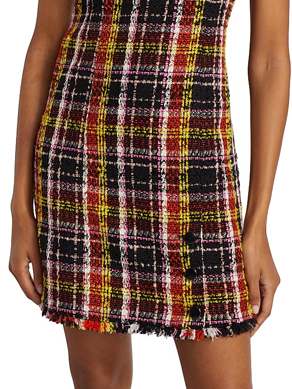 Shop kate spade new york Mainline Art Plaid Tweed Minidress Shop kate spade new york Mainline Art Plaid Tweed Minidress