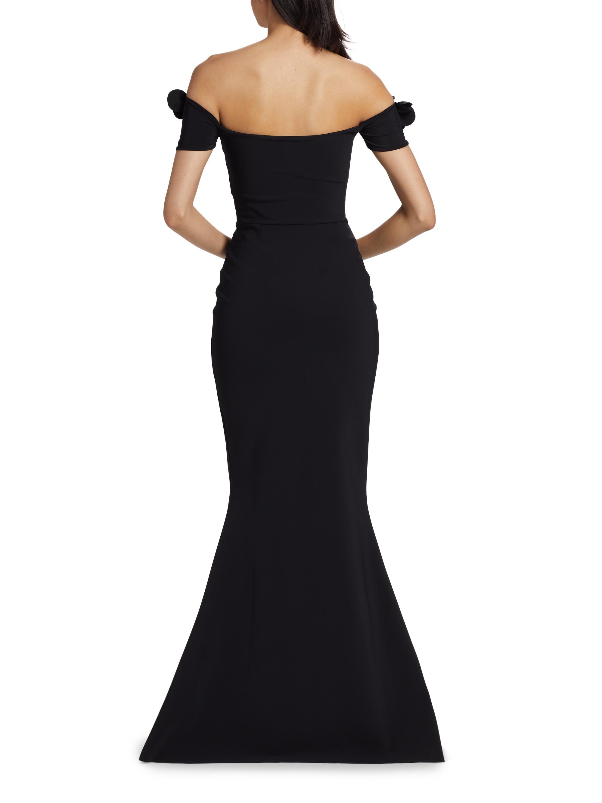 Chiara Boni La Petite Robe Yiana Floral Appliqué Gown | Saks Fifth Avenue