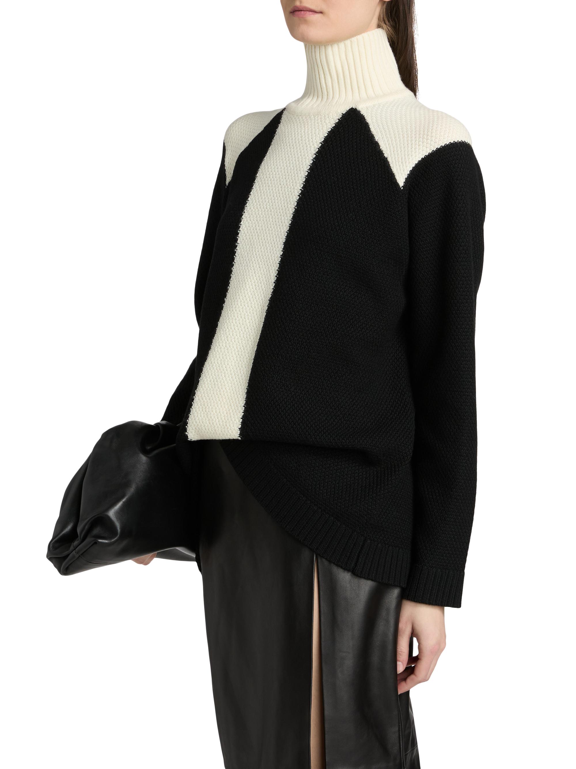 Victor Glemaud Colorblocked Wool Turtleneck Sweater | Saks Fifth Avenue
