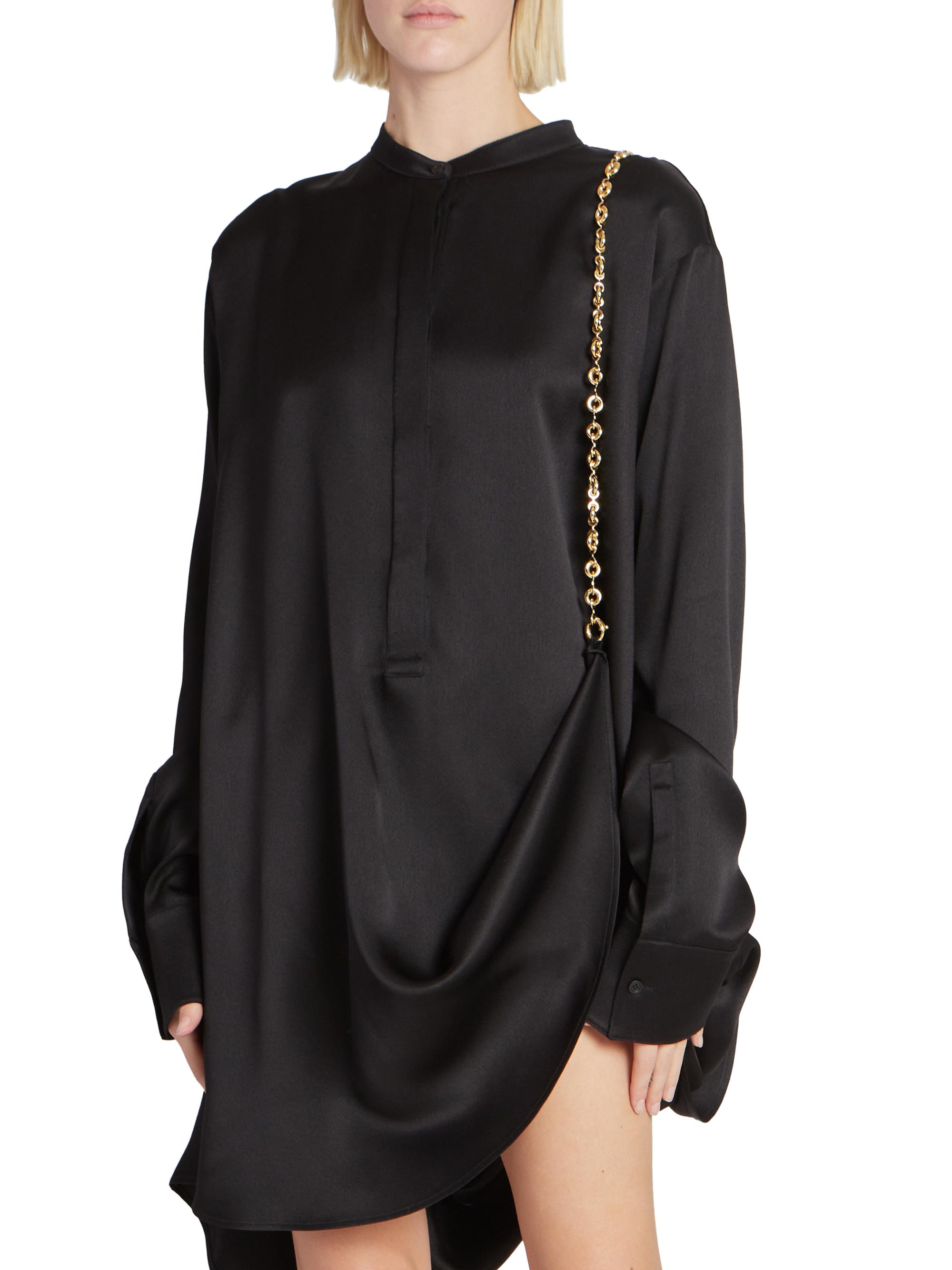 LOEWE Chain-Embellished Silk Midi-Dress | Saks Fifth Avenue