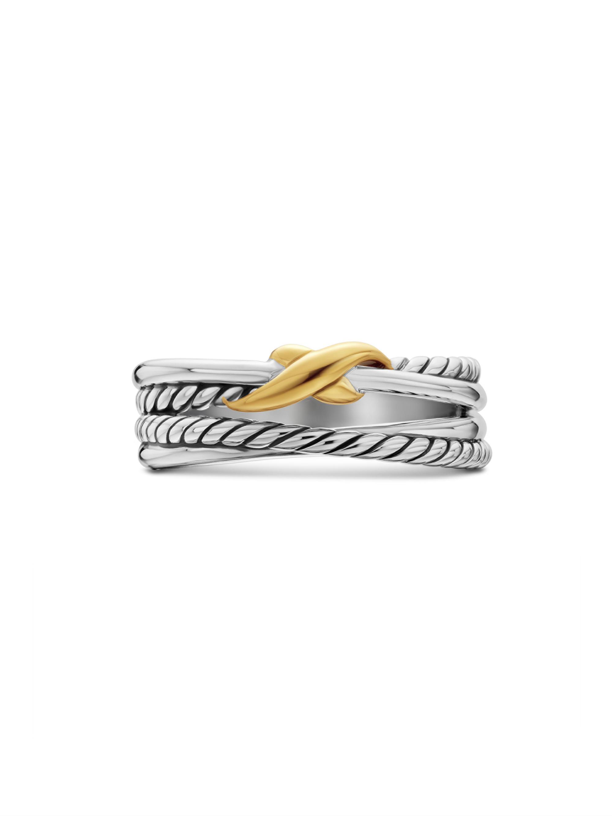 David Yurman X Crossover Band Ring in Sterling Silver | Saks Fifth Avenue