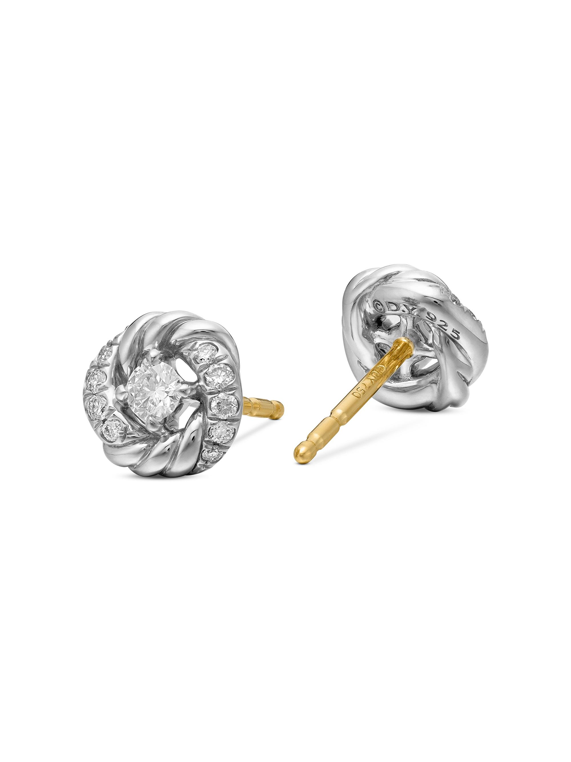 David Yurman Petite Infinity Stud Earrings in Sterling Silver | Saks ...